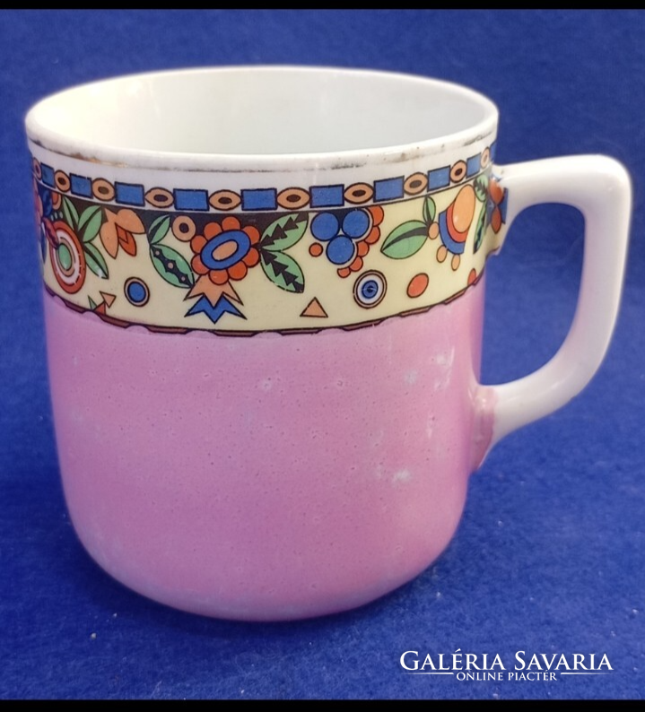 Szecessziós, "Eleanor " lüsztermázas porcelán bögre 1920körül ...