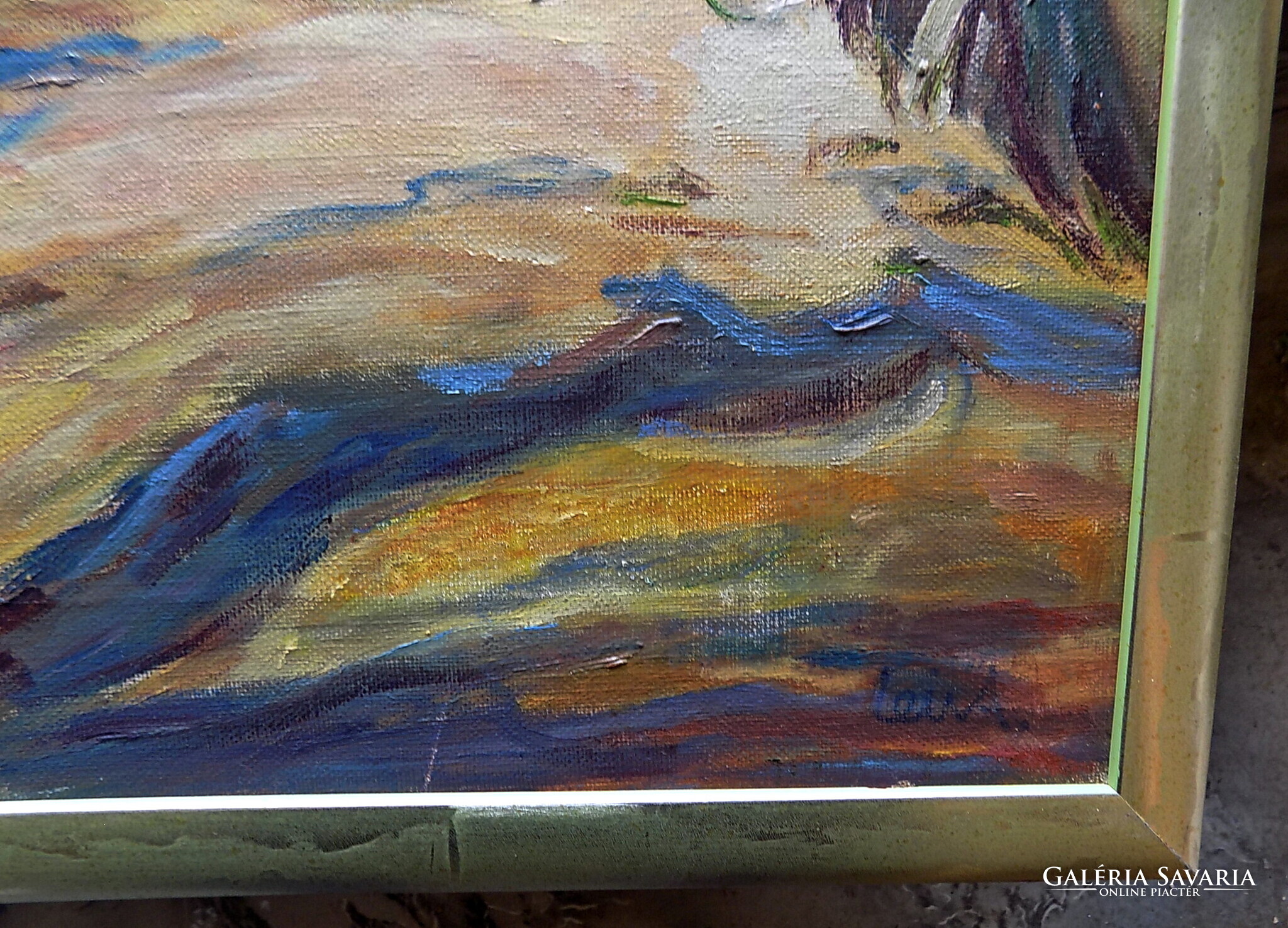 Olasz tengerpart: Feloldatlan szignóval - Festmény | Galéria Savaria ...