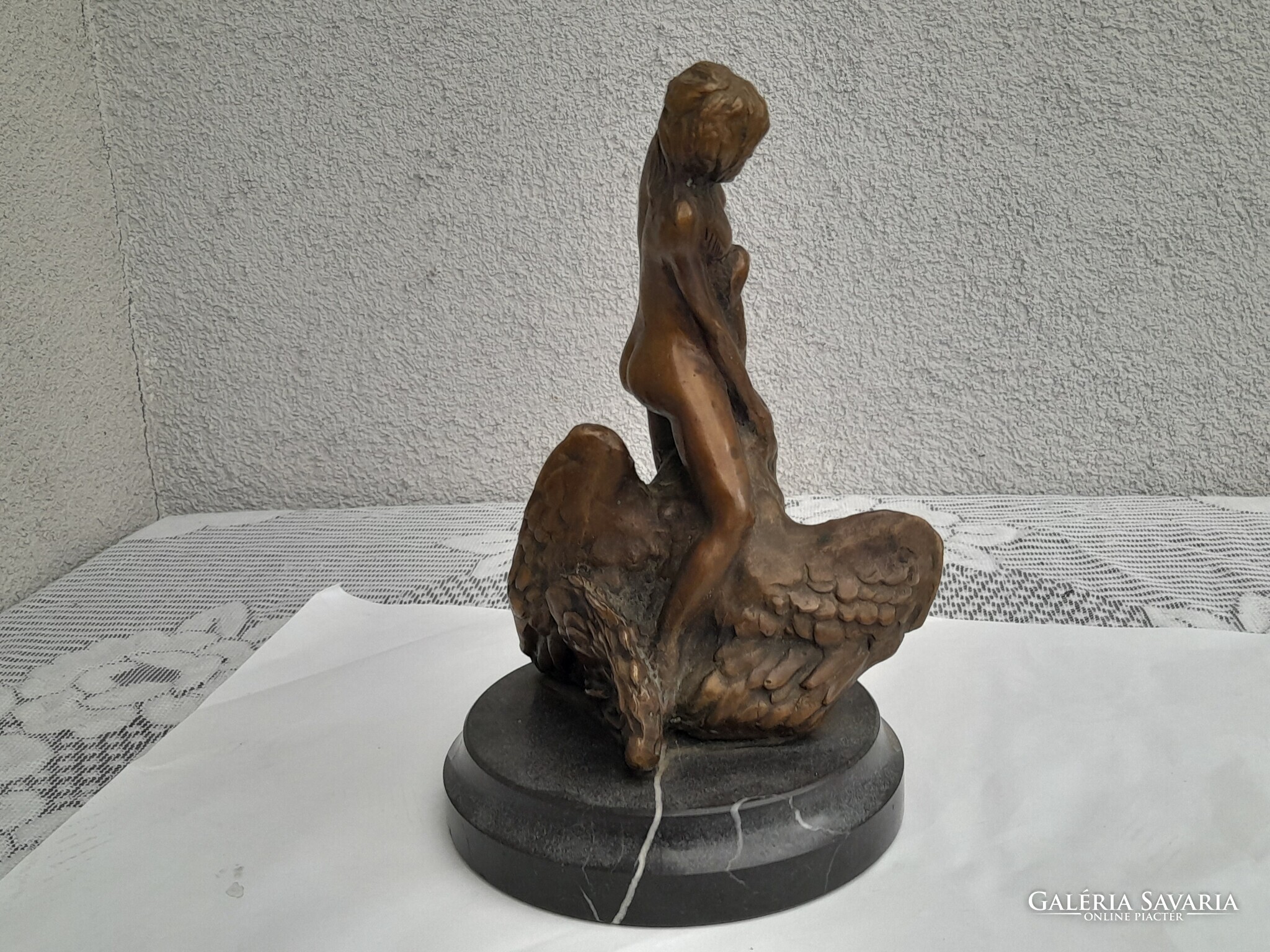 1,-Ft Melocco Miklós bronz szobor Léda hattyúval - Szobor | Galéria ...