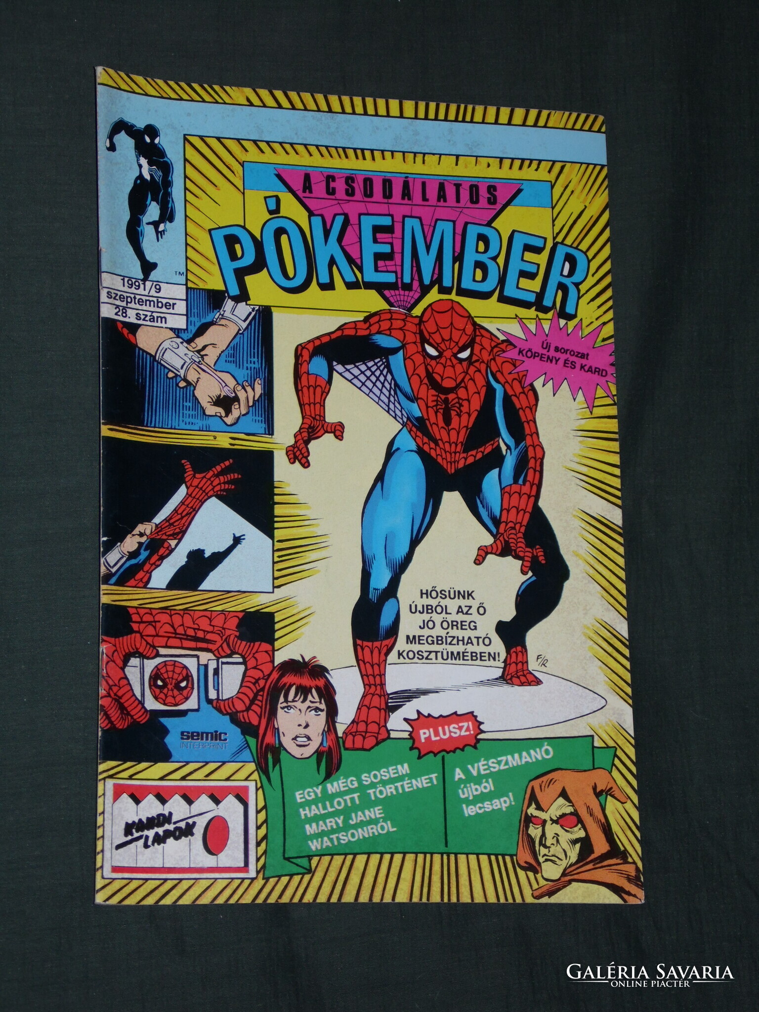 Képregény,Semic,Marvel,Kandi lapok,A Csodálatos Pókember, 1991/9., 28 ...