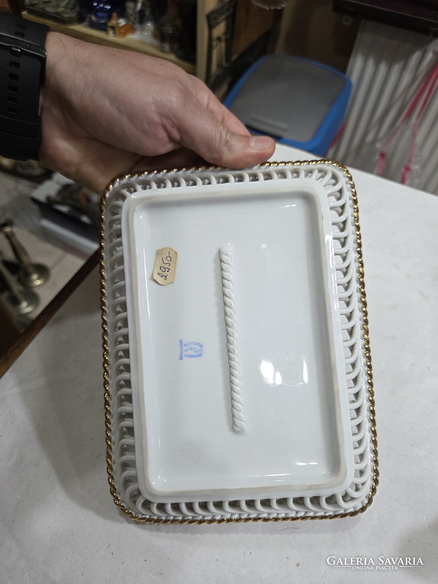 Herendi Bakos Éva porcelán áttört tál - Porcelán | Galéria Savaria online piactér - Vásároljon ...