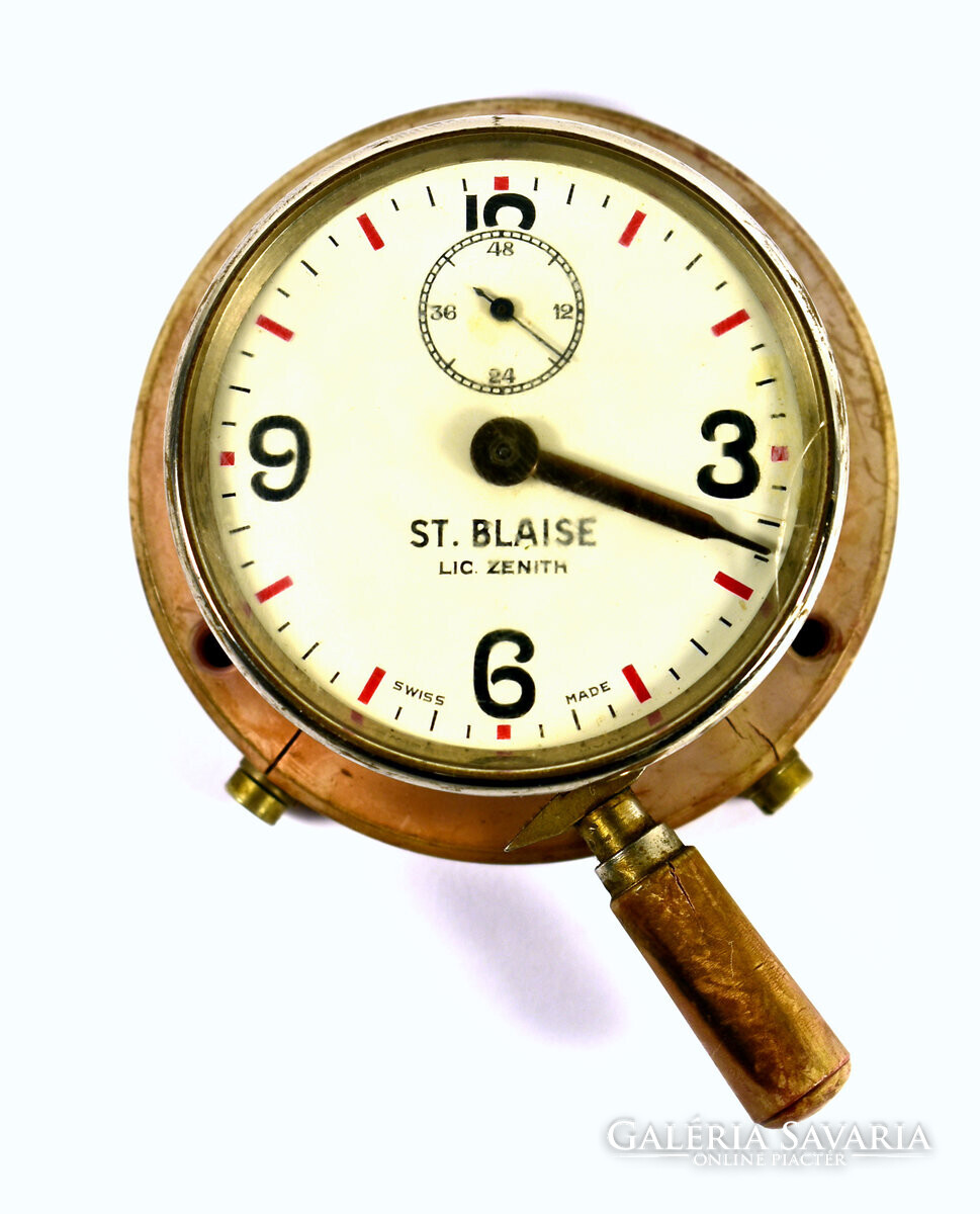 Lic. Zenith St. Blaise Svájci Mechanikus Telefon-Időmérő Óra, kb. 1960 ...