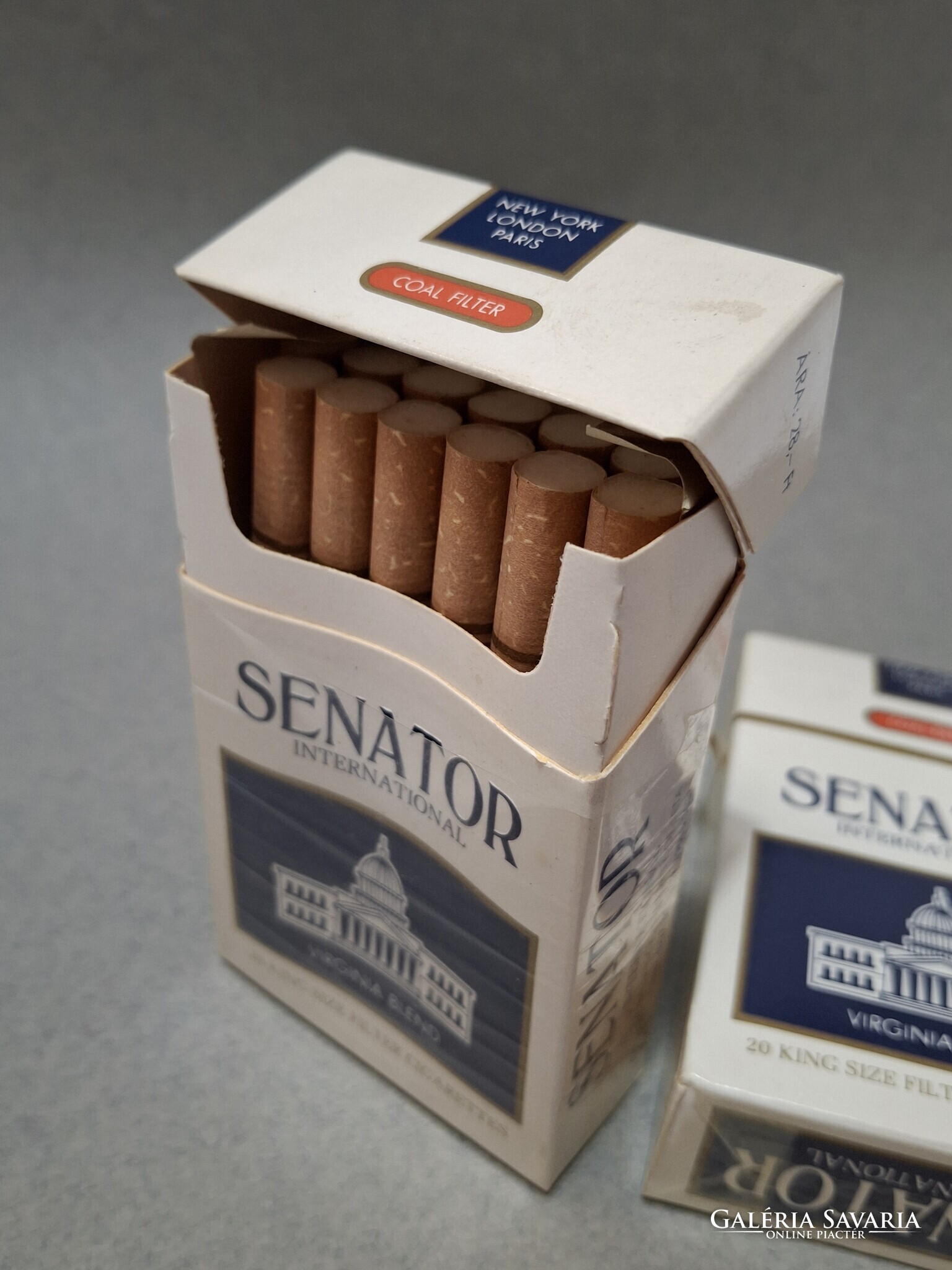 Régi Senator cigaretta bontott és bontatlan, 2 db egyben - Gyűjtemény ...