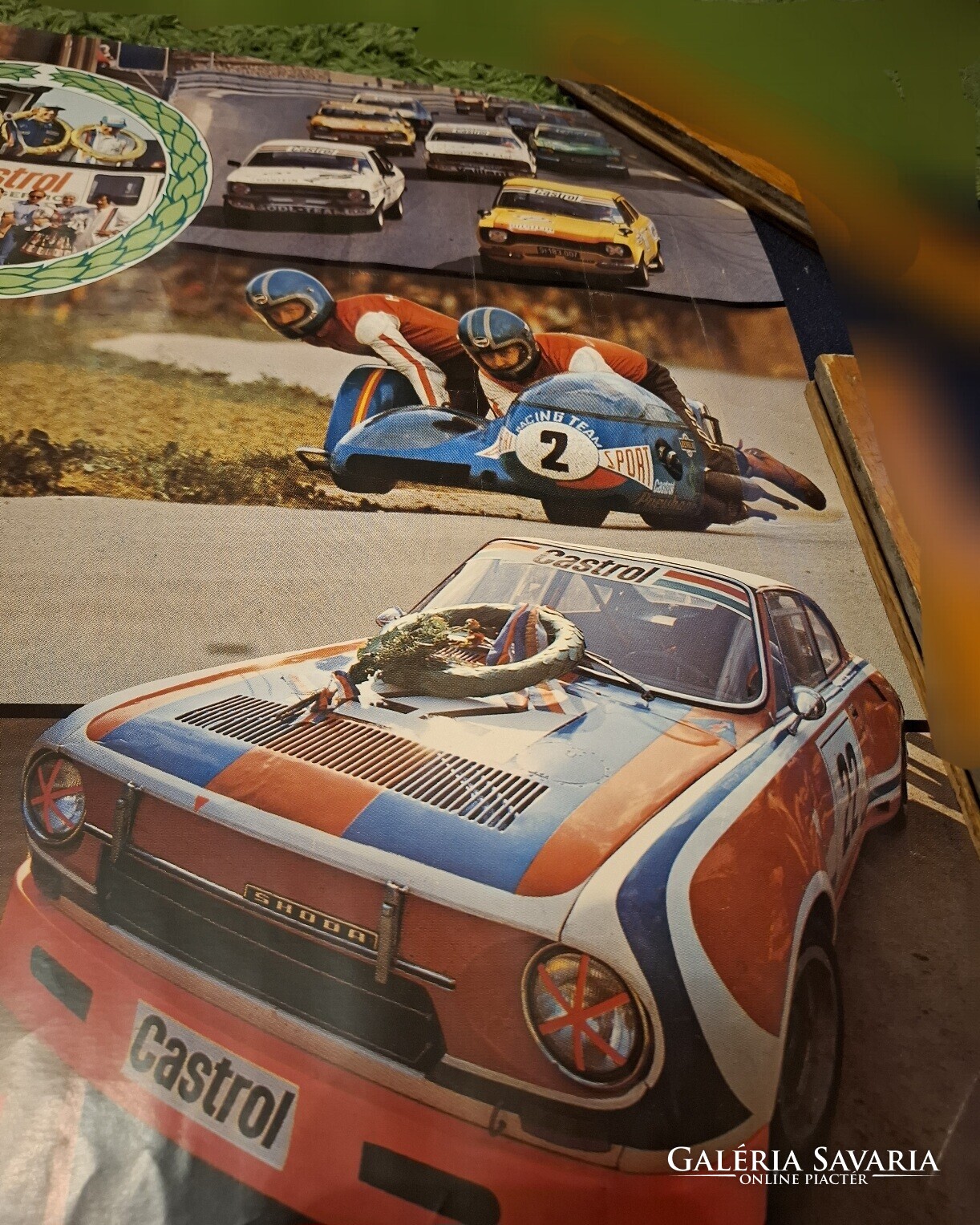 Castrol Racing Team plakát 1975-ből, Peter Balaž csehszlovák ...