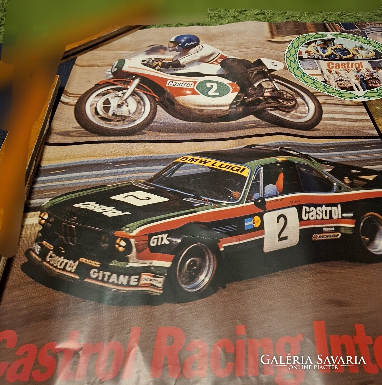 Castrol Racing Team plakát 1975-ből, Peter Balaž csehszlovák ...