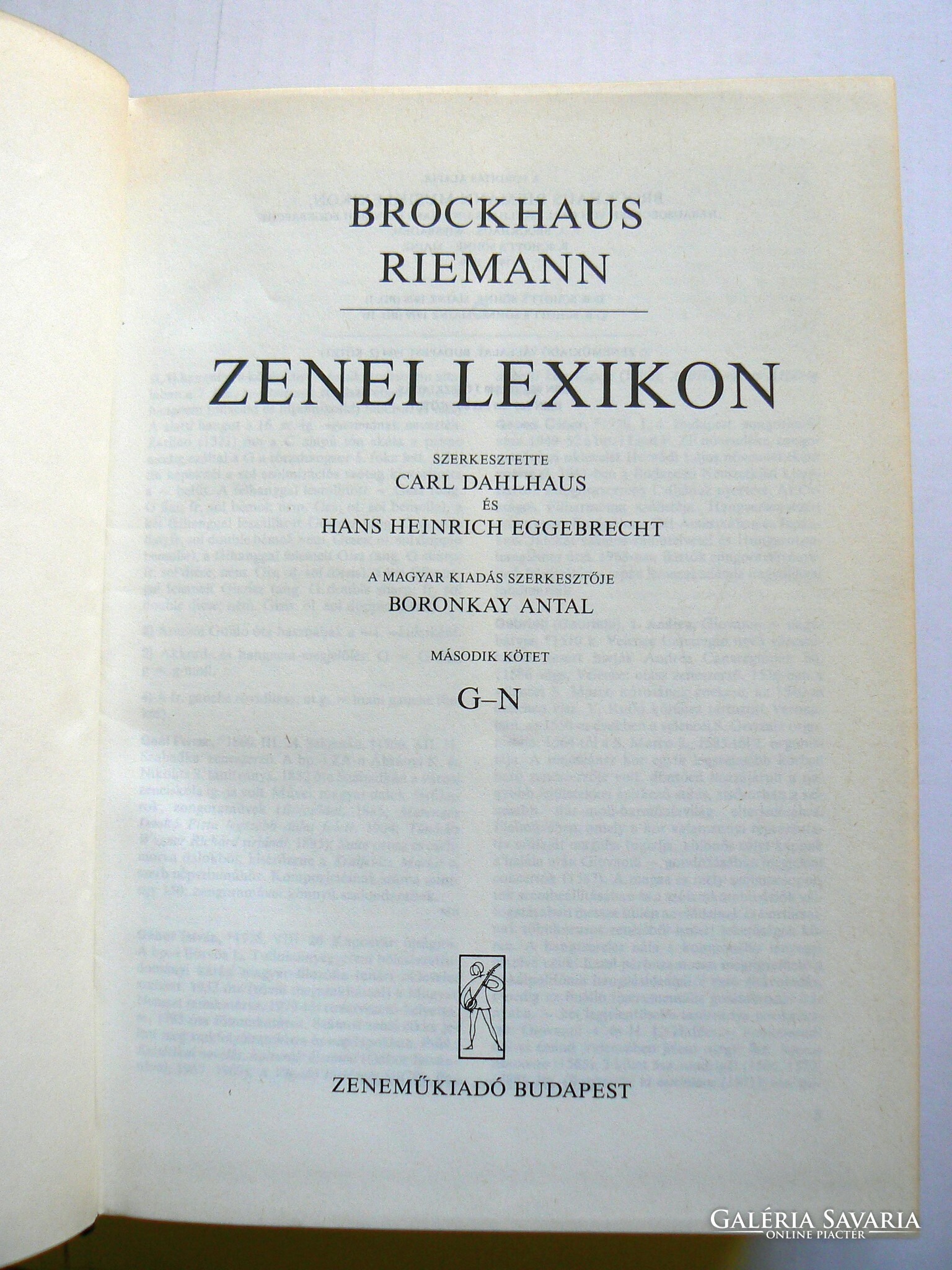 ZENEI LEXIKON 1.-2.-3. BROCKHAUS RIEMANN 1983.-1985. KÖNYV KIVÁLÓ ...