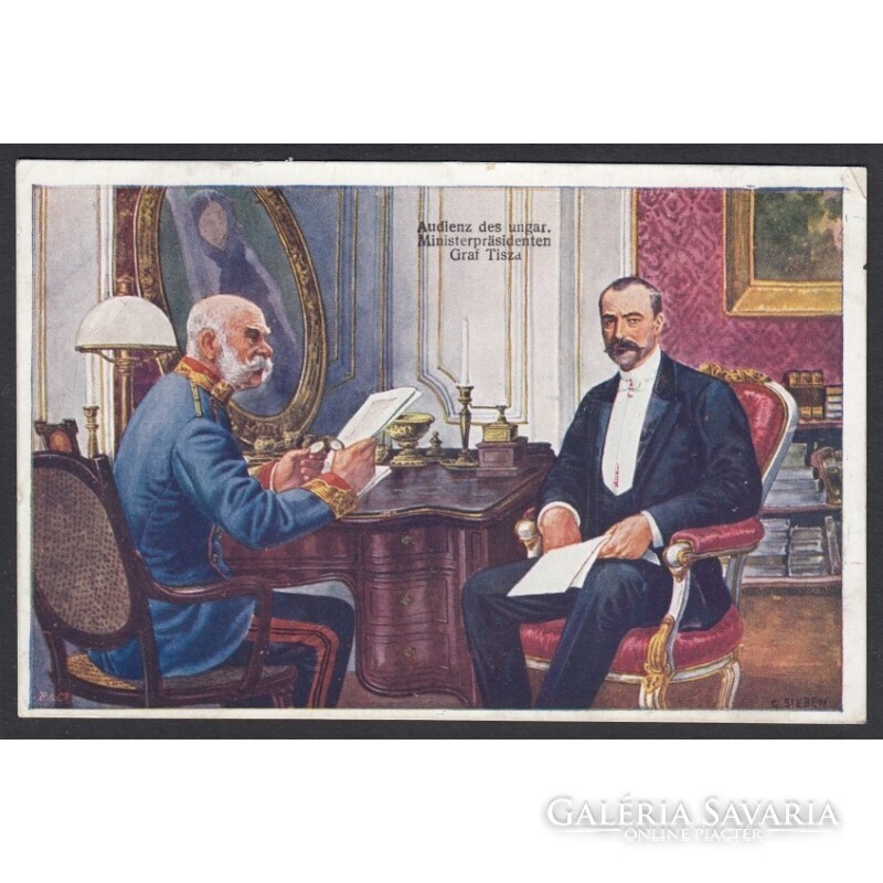 Magyarország,Tisza István miniszterelnök audienciája Ferenc Józsefnél ...