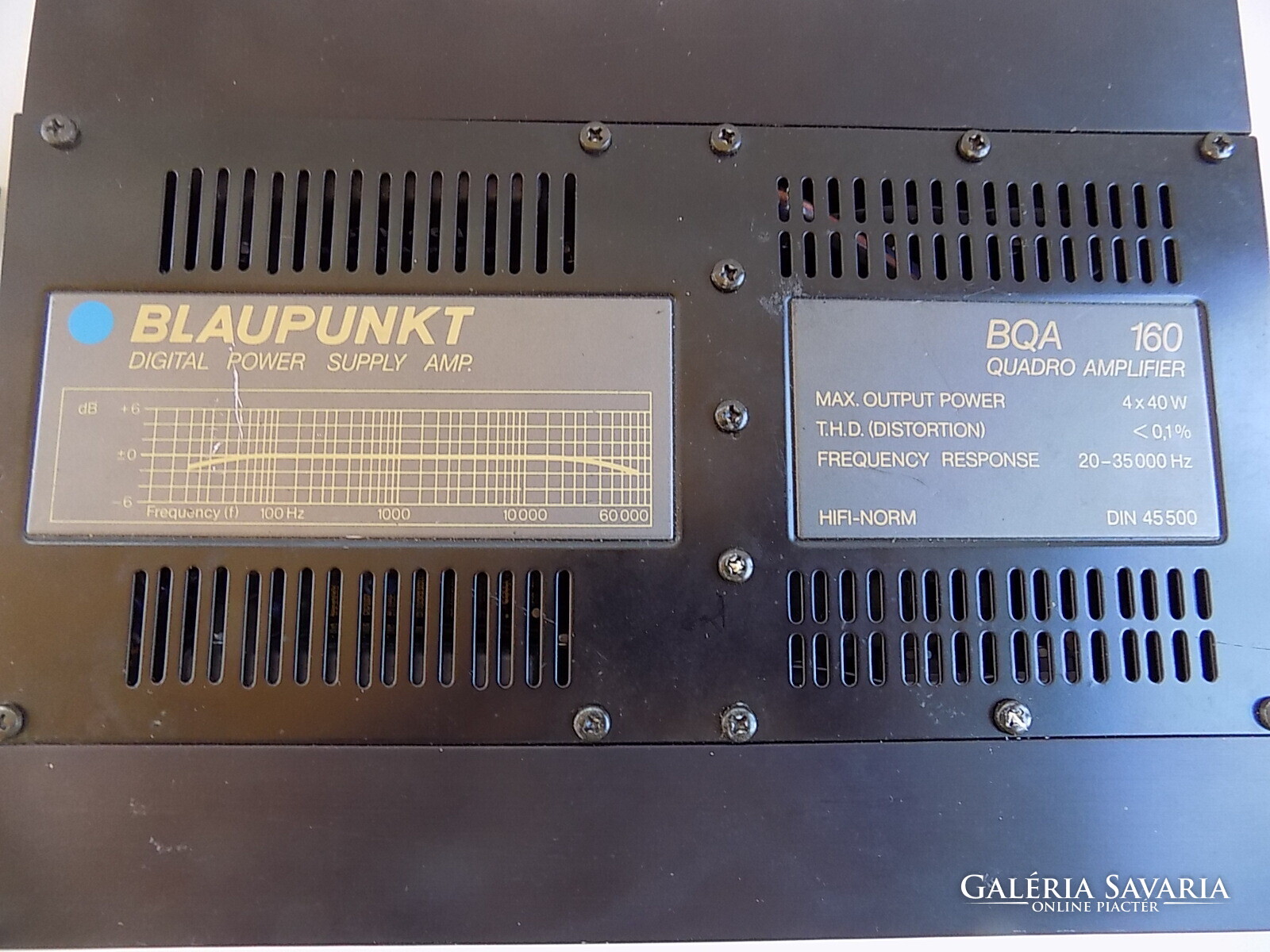Blaupunkt BQA 160 - BEQ F/R autó erősítő és equalizer. Jó állapotú ...