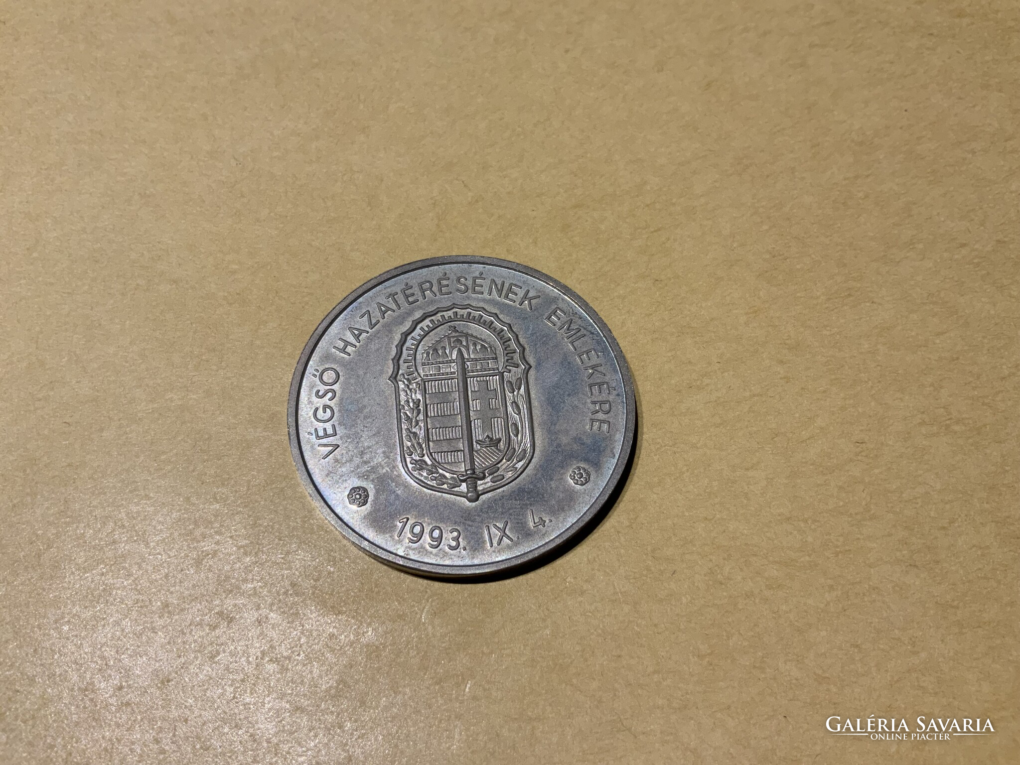 HORTHY MIKLÓS ÚJRATEMETÉSE EMLÉKÉREM 1993, EZÜST:32,2g/925 ...