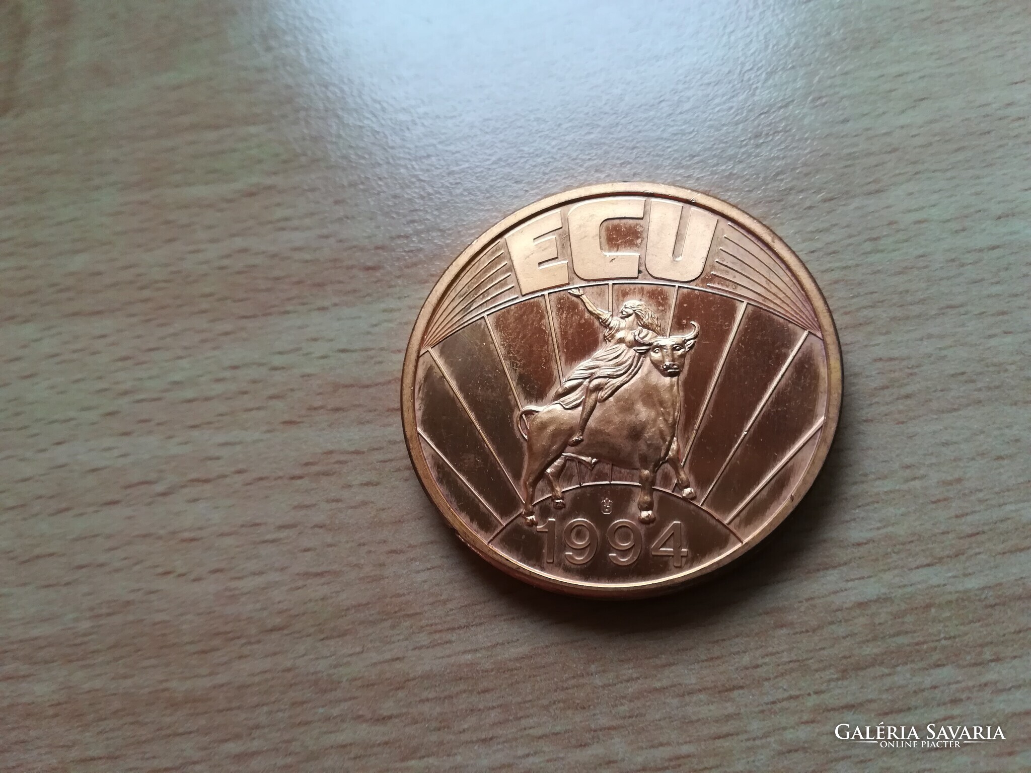 Írország - ECU sorozat 1993, aranyozott CuNi érme PP - Numizmatika ...