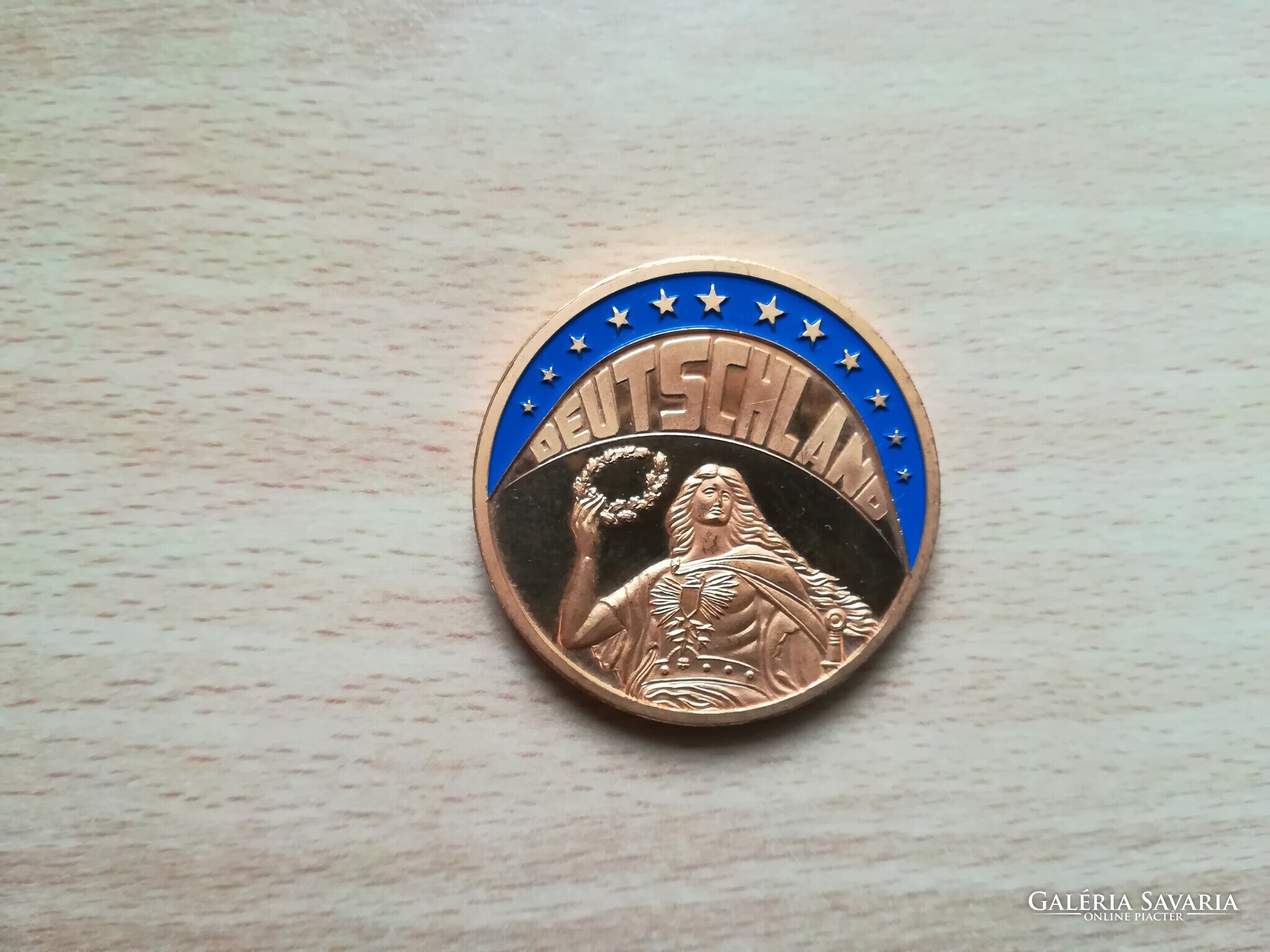 Németország - ECU sorozat 1993, aranyozott CuNi érme PP - Numizmatika ...