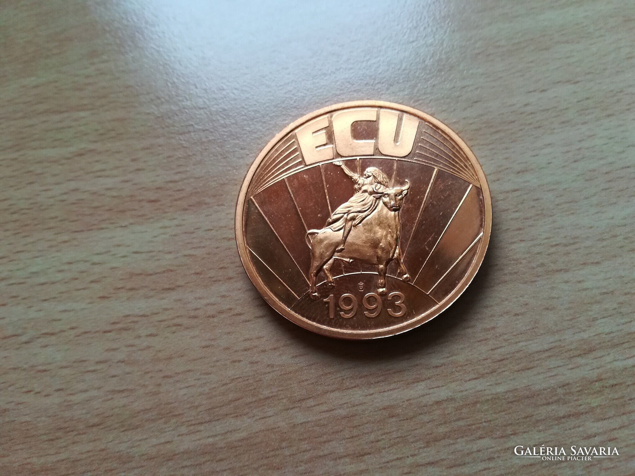 Európa - ECU sorozat 1998, aranyozott CuNi érme PP - Numizmatika, Pénz ...