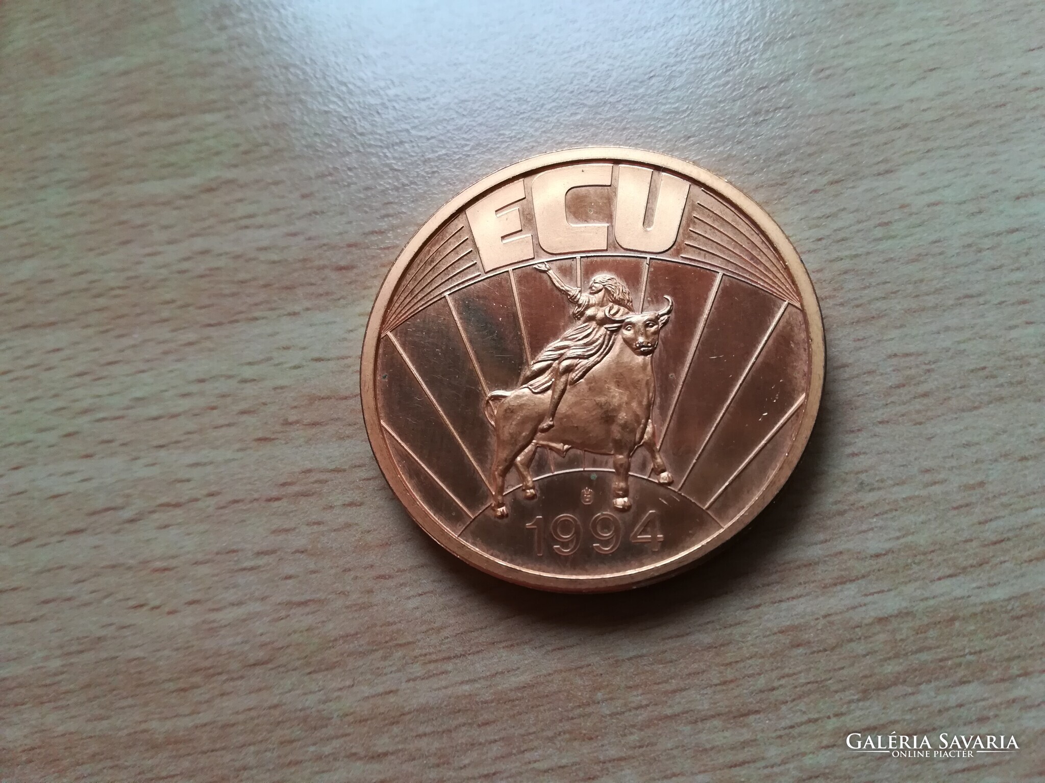 Németország - ECU sorozat 1994, aranyozott CuNi érme PP - Numizmatika ...