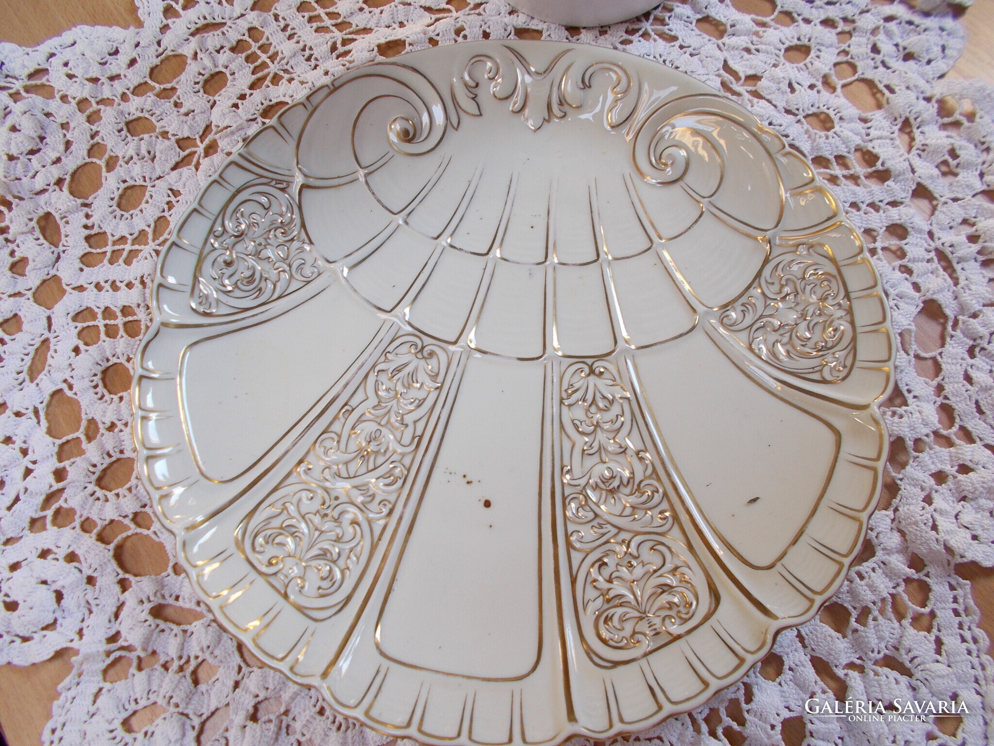 Zsolnay old ivori nagy tál - Porcelán | Galéria Savaria online piactér ...