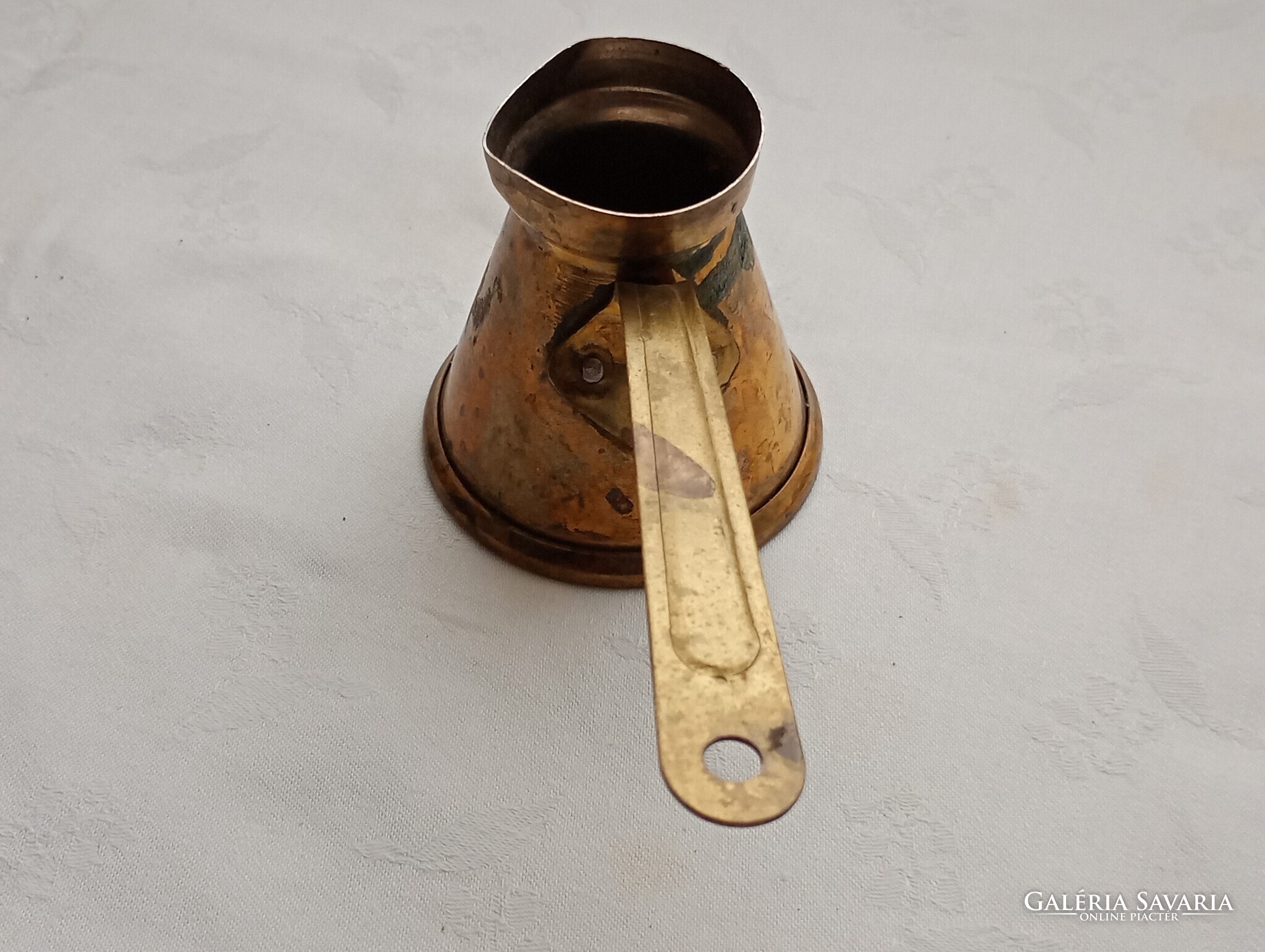 Török kávé főző kiöntő 07 - nyeles kávéfőző dzsezva retro 1-2 személyes ...