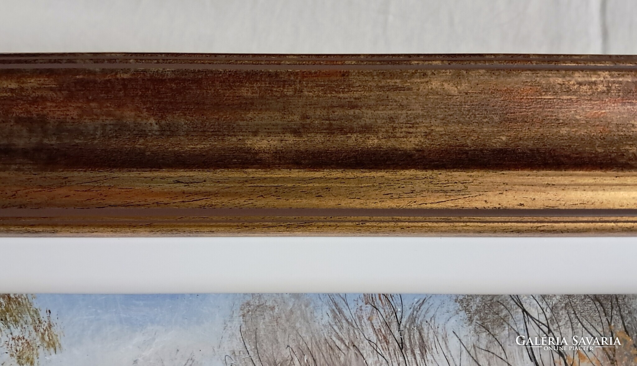 VÉGSŐ ÁR! JAN. 18-IG ÉL! Benda Zoltán "Folyóparti fák" c. olajfestmény ...