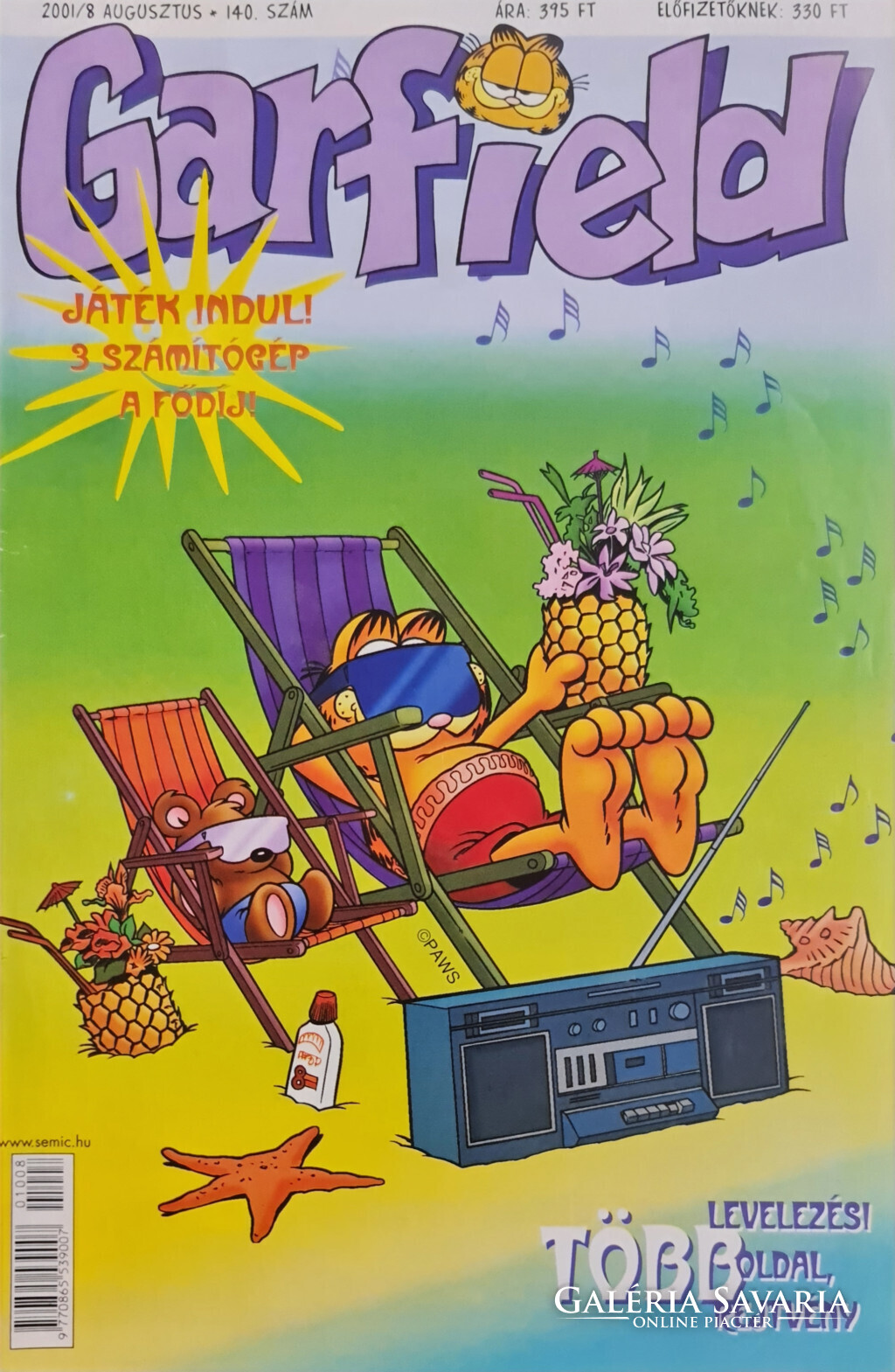 Garfield képregény magazin, 140. szám, 2001/8 - Gyűjtemény | Galéria ...