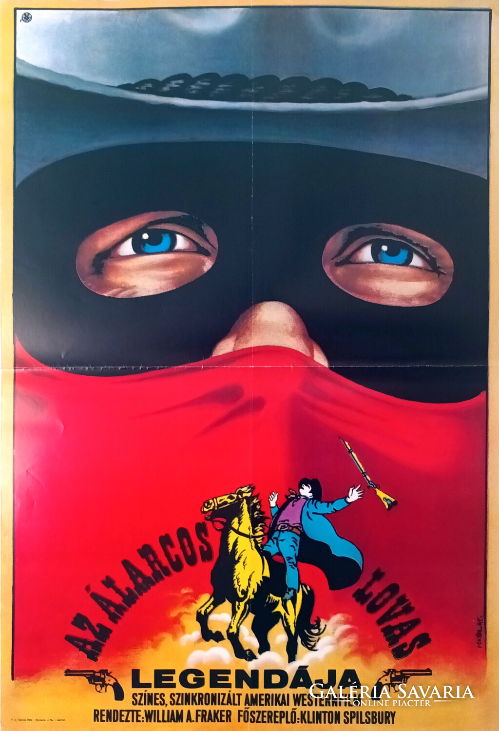 Az álarcos lovas legendája filmplakát,moziplakát, 1981, Klinton ...