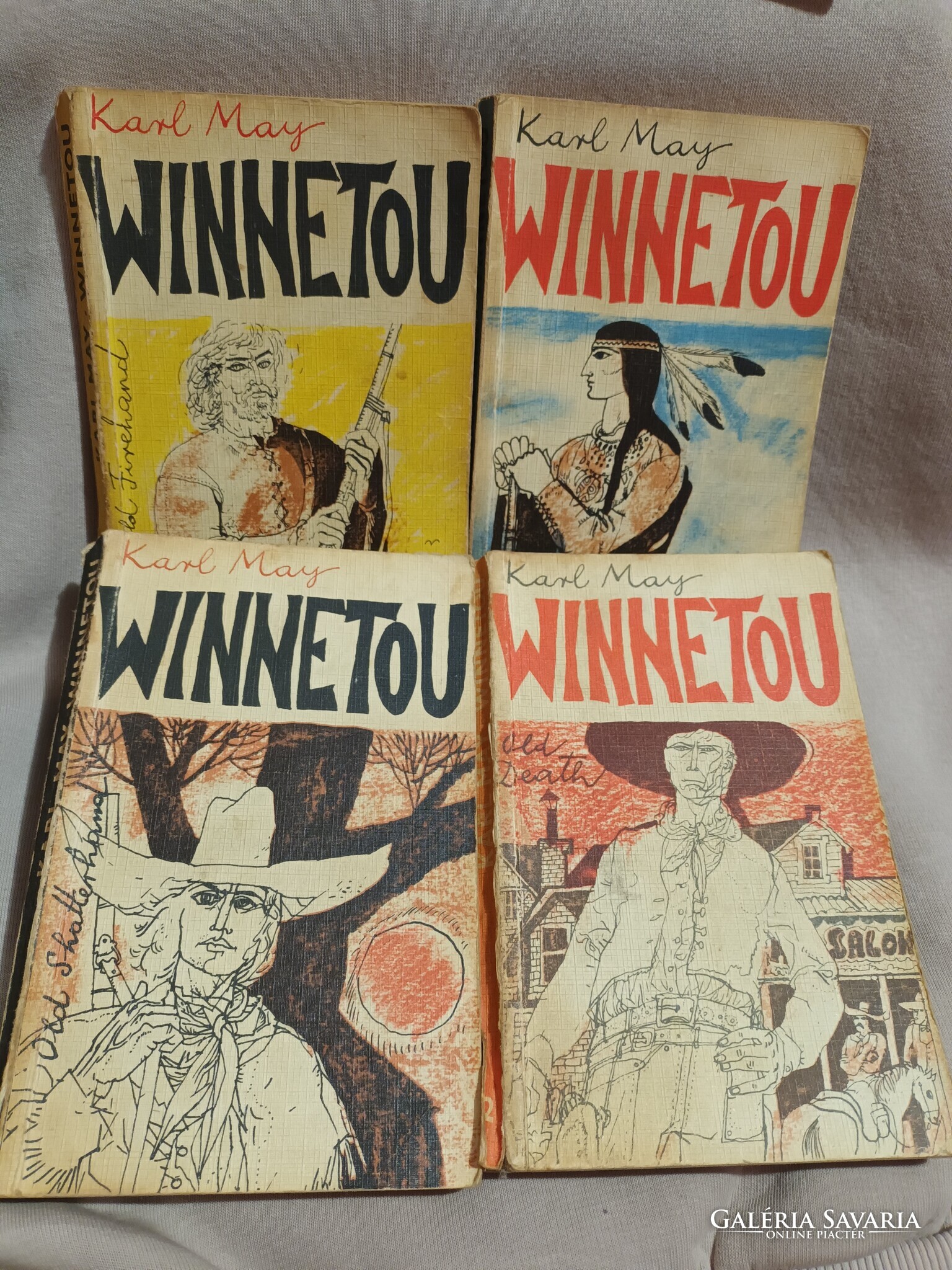 Winnetou 1-4. -4 ritka kötet egyben - Karl May - 1978 - Könyv | Galéria ...
