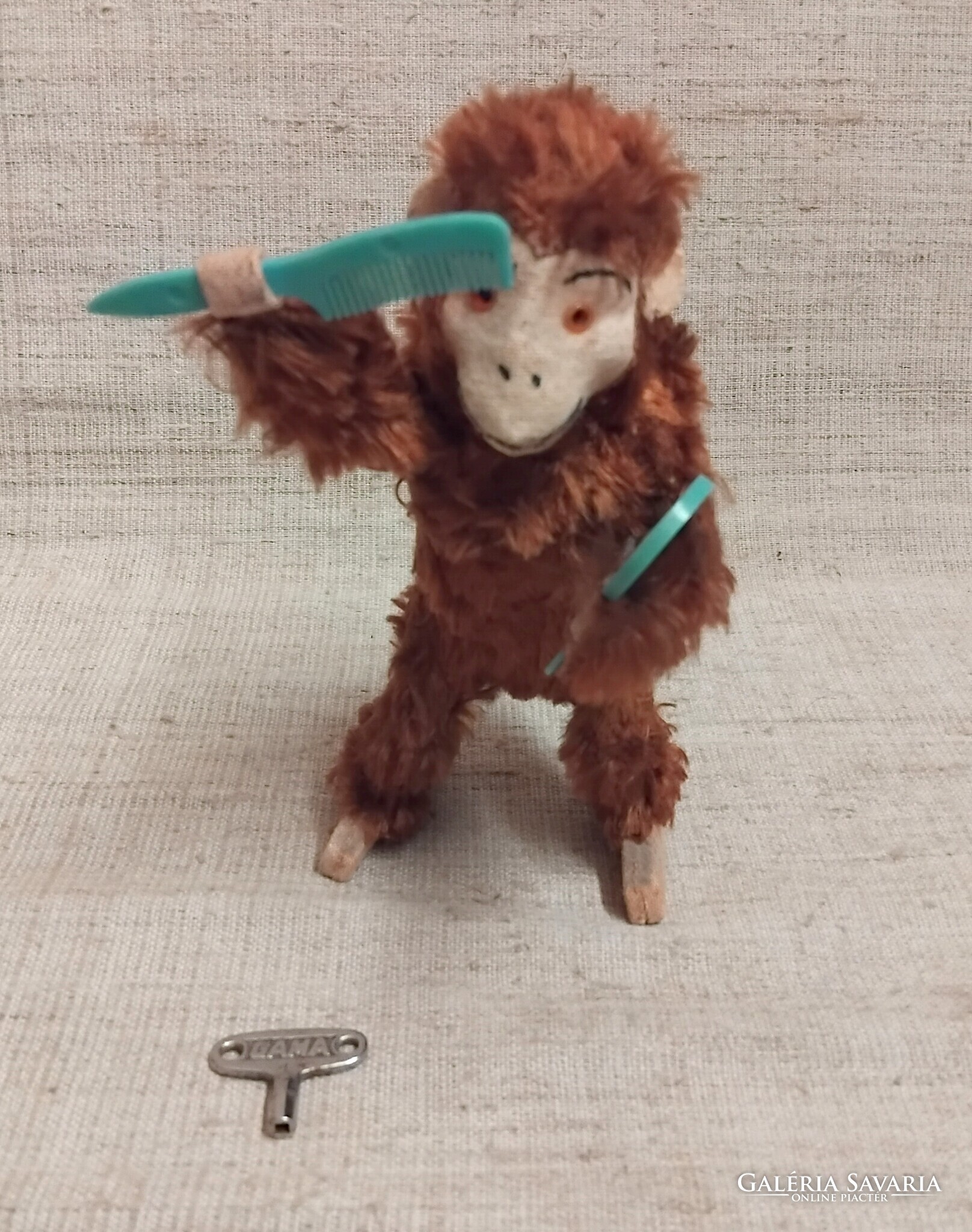 Antik Felhúzós Majom, Mechanikus, Vintage, Ritka, Automata, Max Carl ...