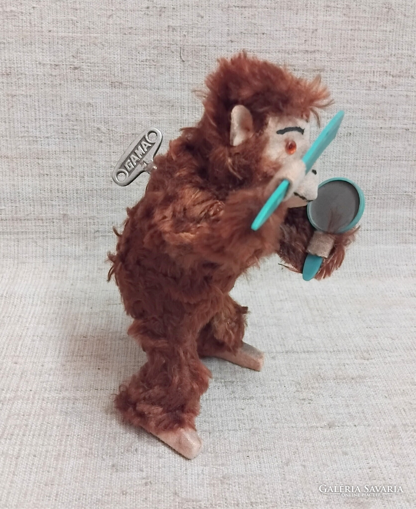 Antik Felhúzós Majom, Mechanikus, Vintage, Ritka, Automata, Max Carl ...