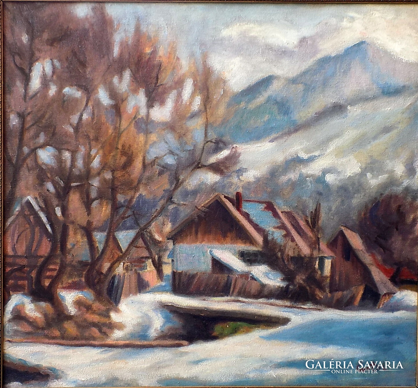 Feloldatlan szignóval Erdélyi falú 20-ik század eleje SZÁMLÁVAL ...