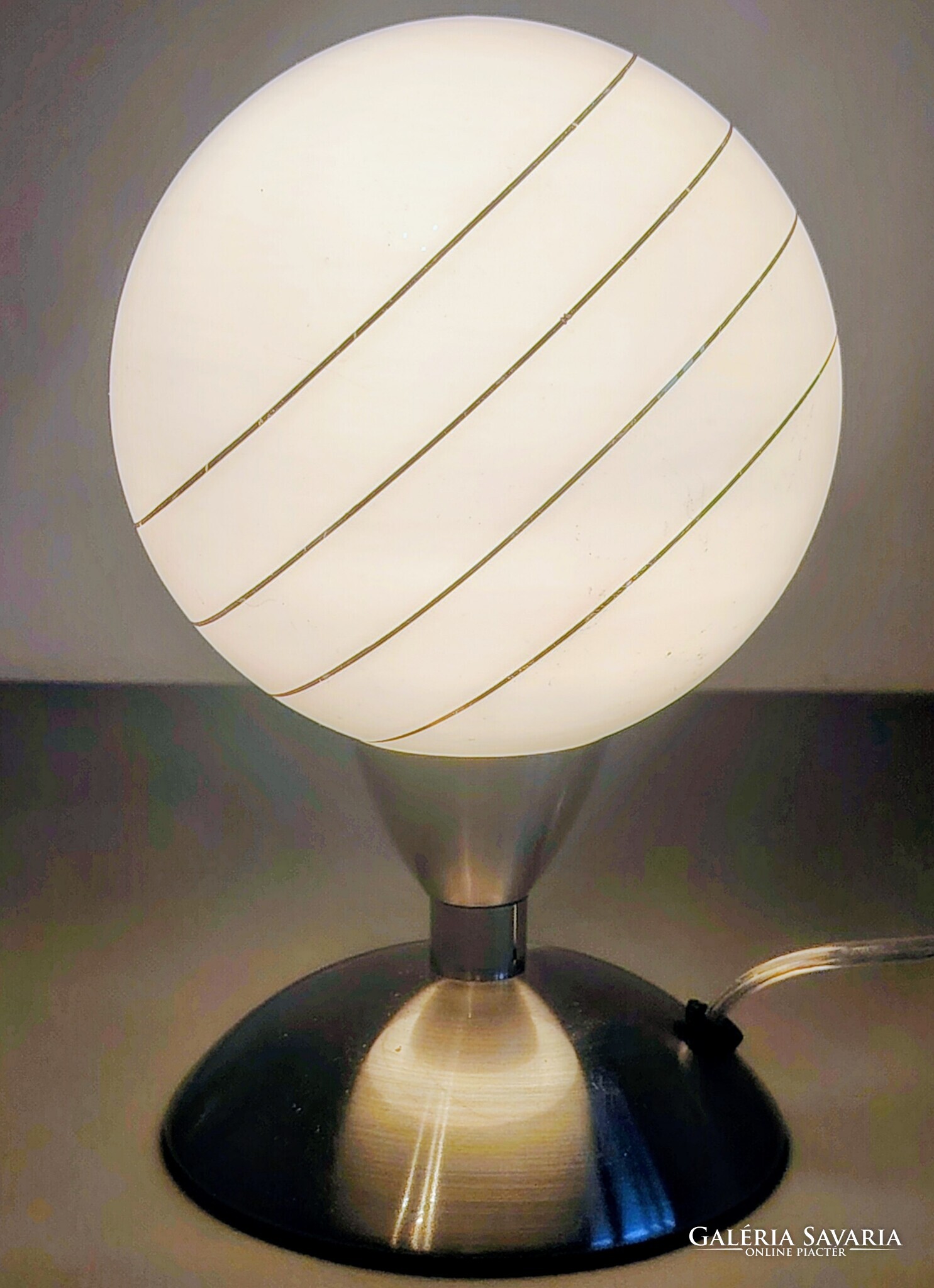 Art-Deco Leiner Rudolf Ausztria gömb asztali lámpa1980 ALKUDHATÓ ...