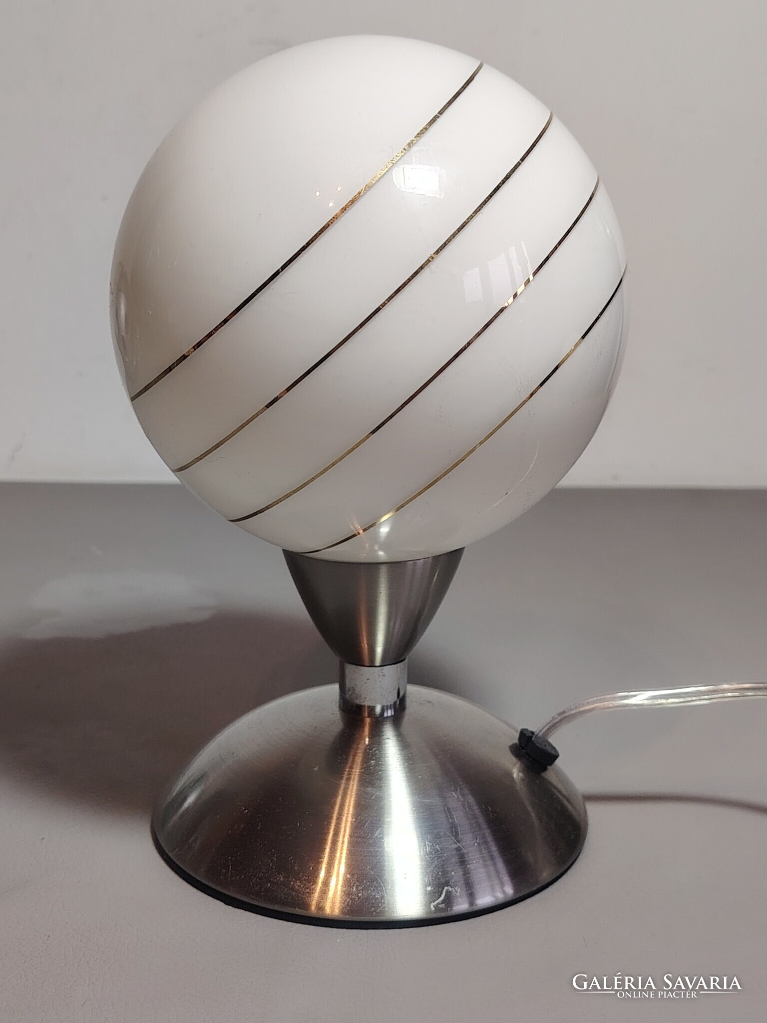 Art-Deco Leiner Rudolf Ausztria gömb asztali lámpa1980 ALKUDHATÓ ...