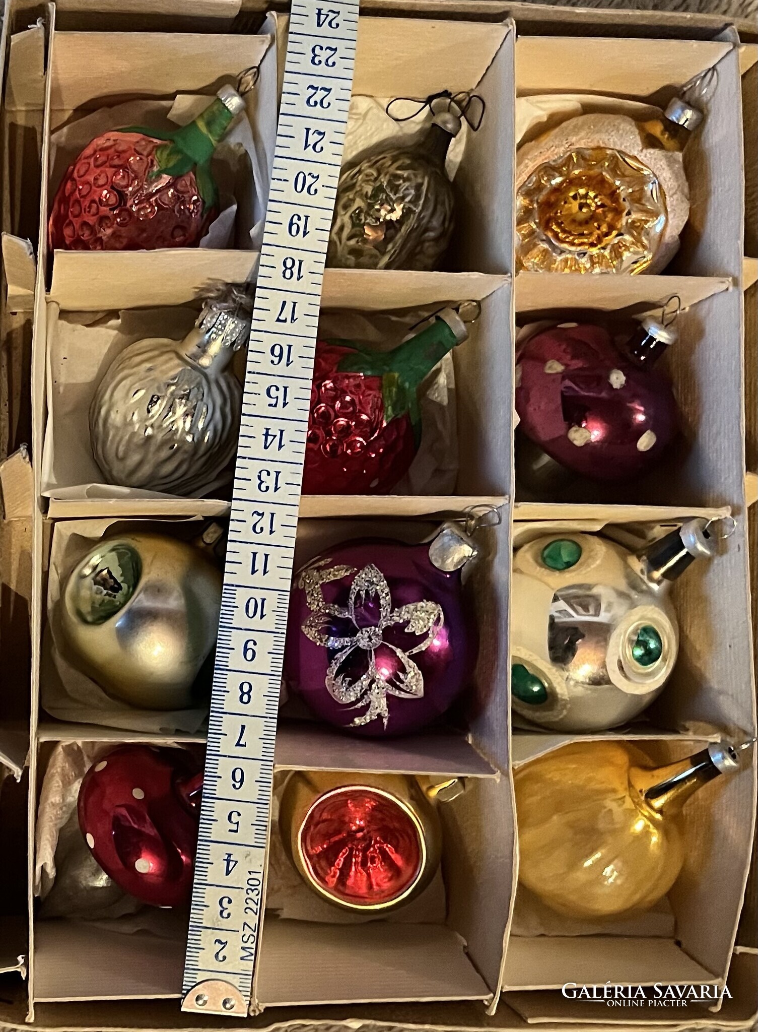 Régi, retro ,üveg Karácsonyfadísz díszek - Otthon, háztartás kellékei ...