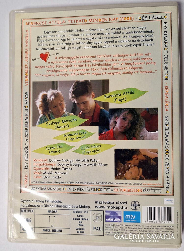 Szerelem első vérig DVD film (Dobray György, Bery Ari, Szilágyi Mariann ...