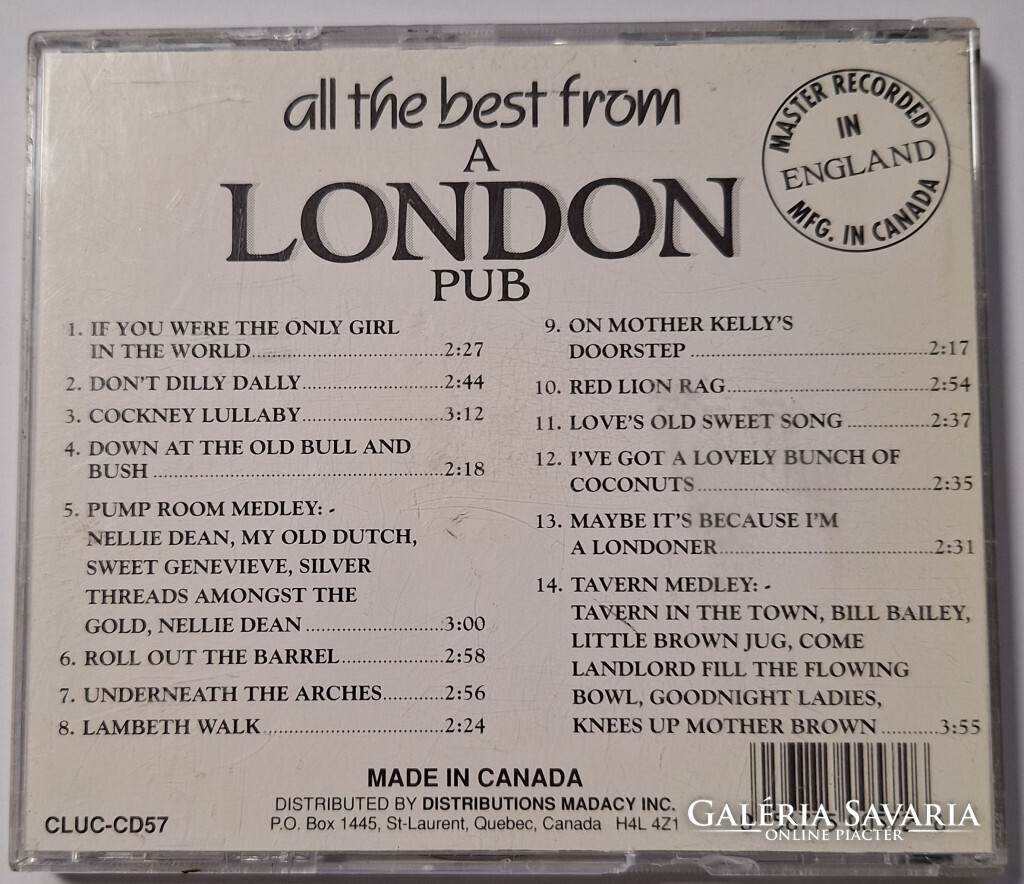 All the best from a London Pub 23 Great Favorite zenei CD lemez album ...