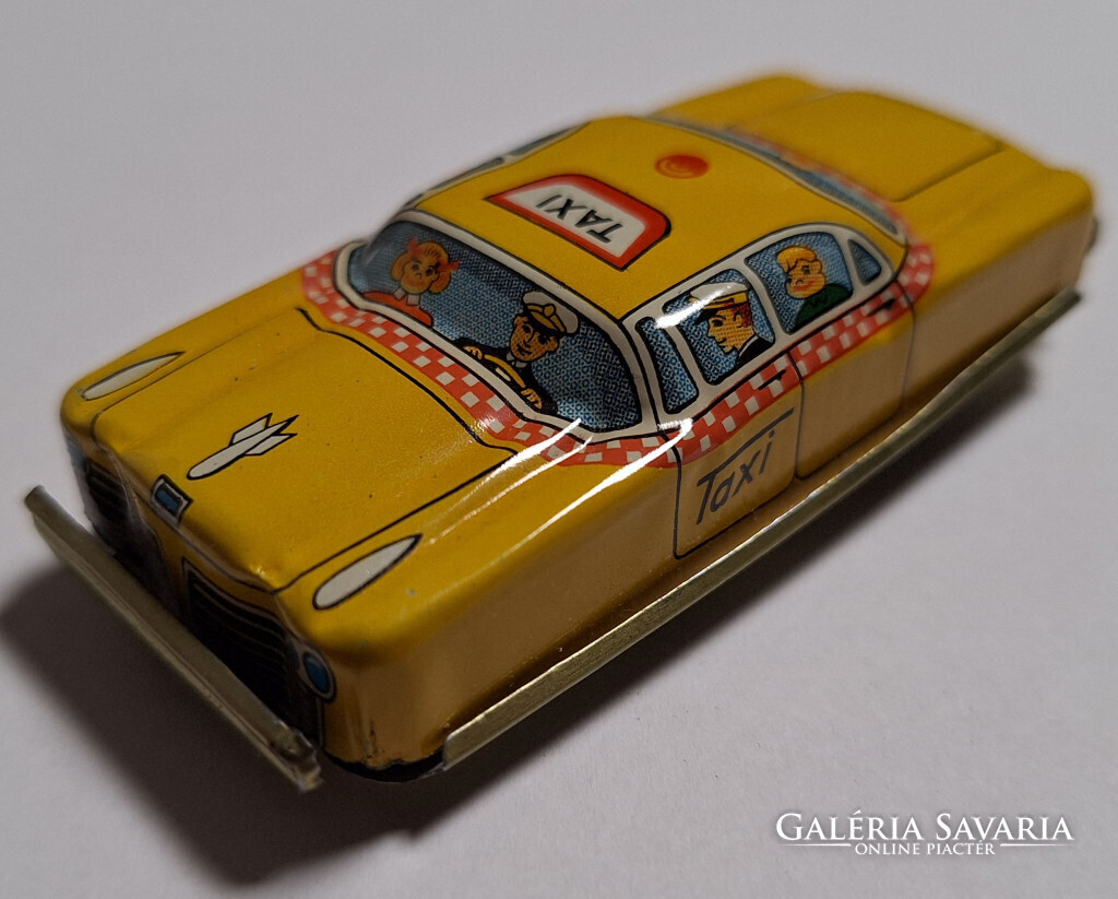 Nomura (Japán) lemezjáték lendkerekes játékautó, 1960-1970-es évek ...