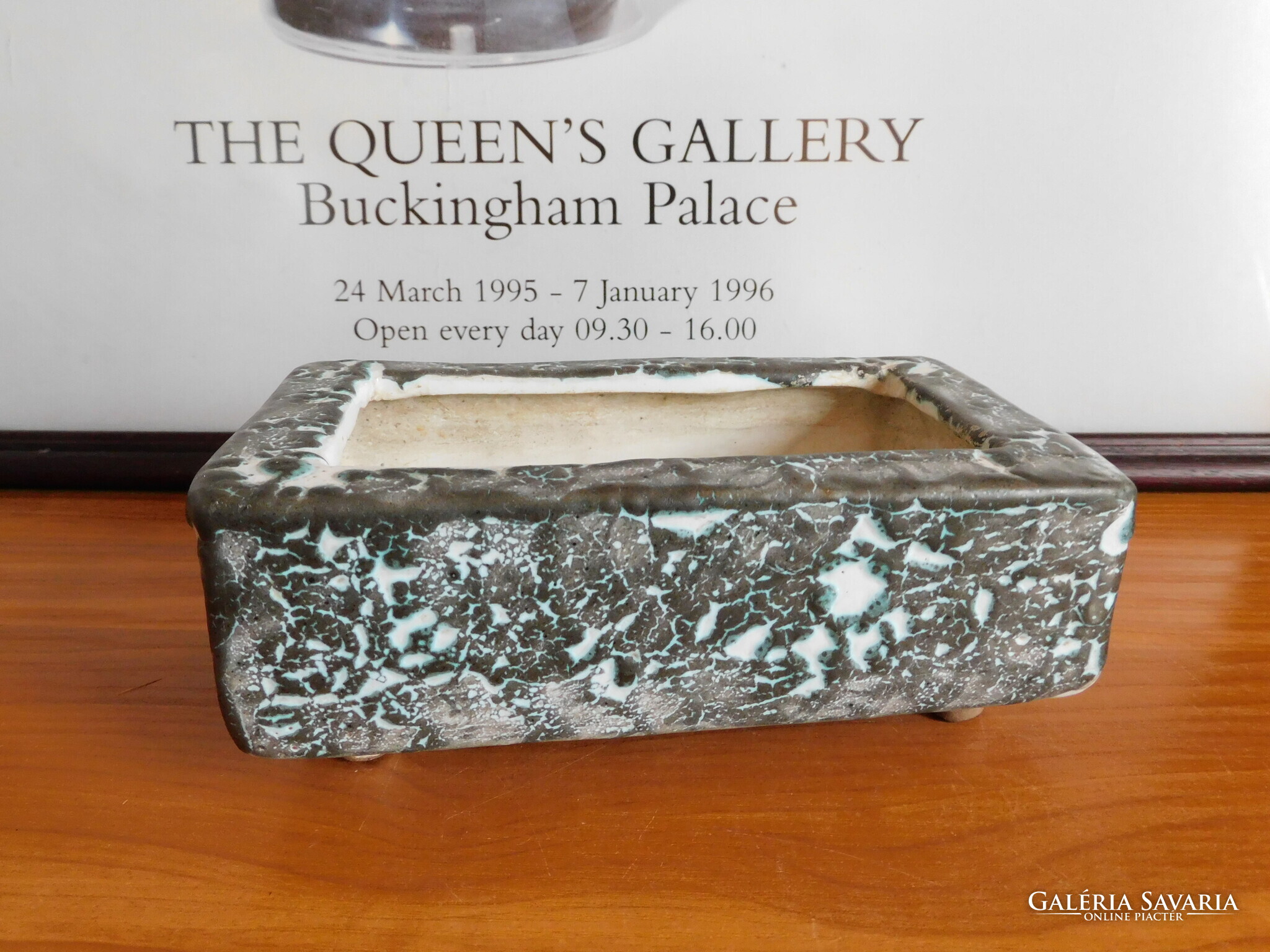 Mihály Béla szögletes ikebana tál - Kerámia | Galéria Savaria online ...