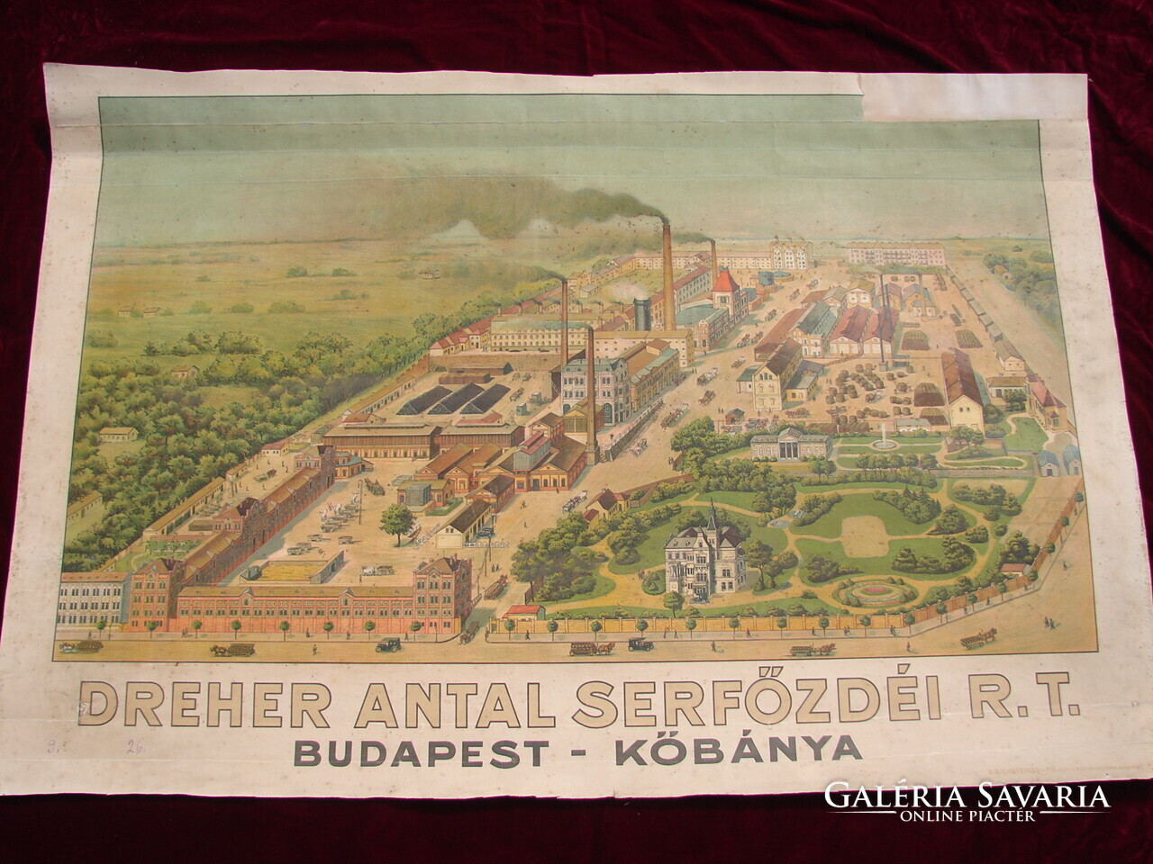 Plakát: " Dreher Antal Serfőzdéi R.T." 1900-as évek eleje. 70 x 105 cm ...