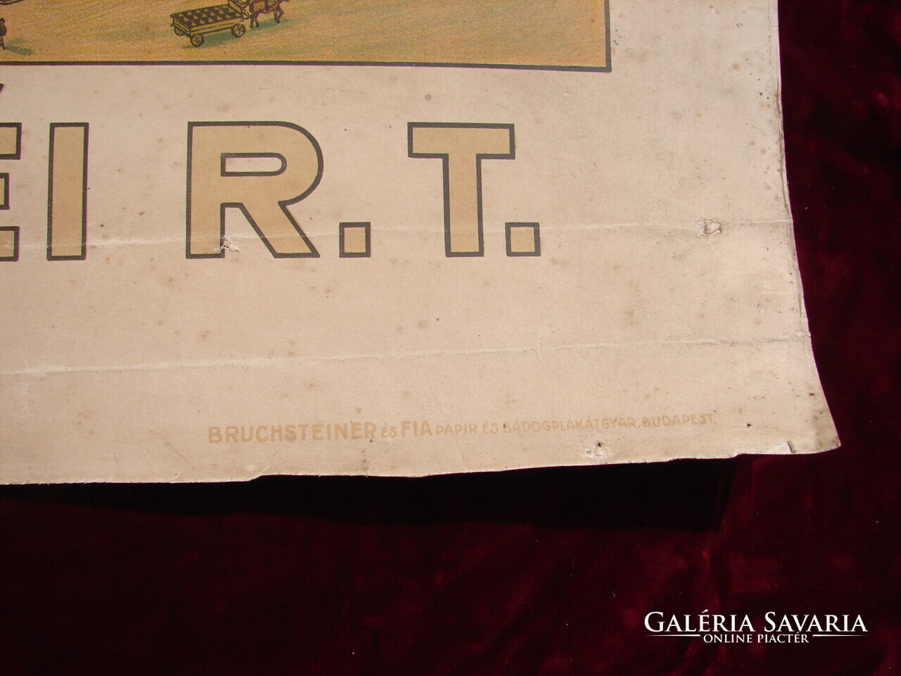 Plakát: " Dreher Antal Serfőzdéi R.T." 1900-as évek eleje. 70 x 105 cm ...