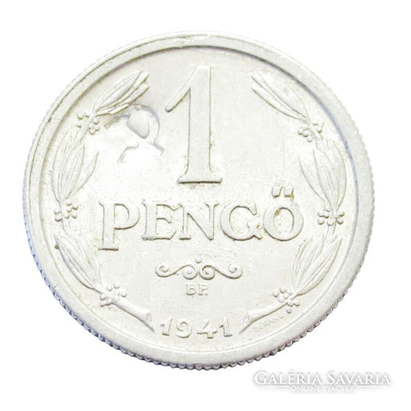 Magyarország,1 pengõ 1941 - Sarló kalapács ellenjeggyel F aluminium ...