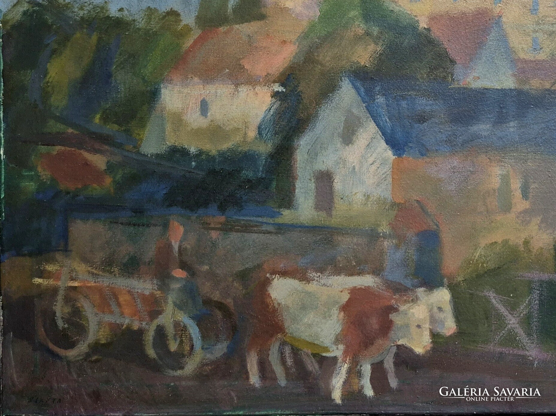 Sikuta Gusztáv - Tihany 60 x 80 cm olaj, vászon - Festmény | Galéria ...