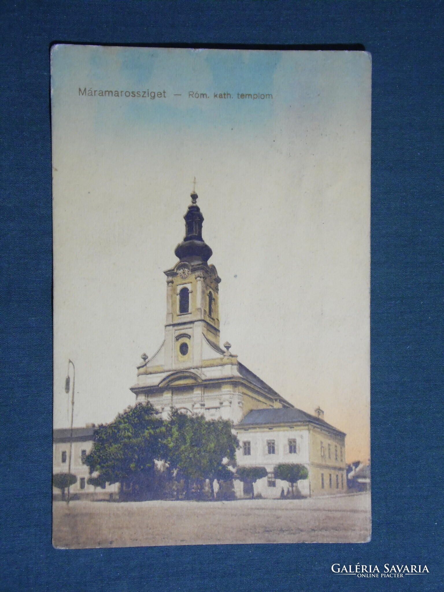 Képeslap,Románia,Sighetu Marmatiei,Máramarossziget,Róm. kat. templom ...