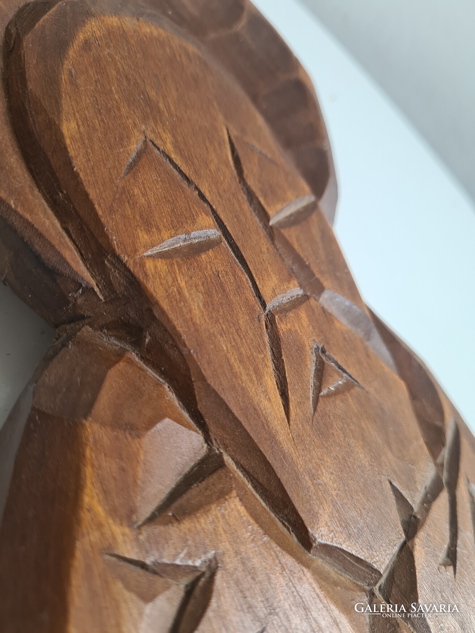 Szent Péter faragott hárs falikép Németh Kálmán tanítványa Fodor Mária ...