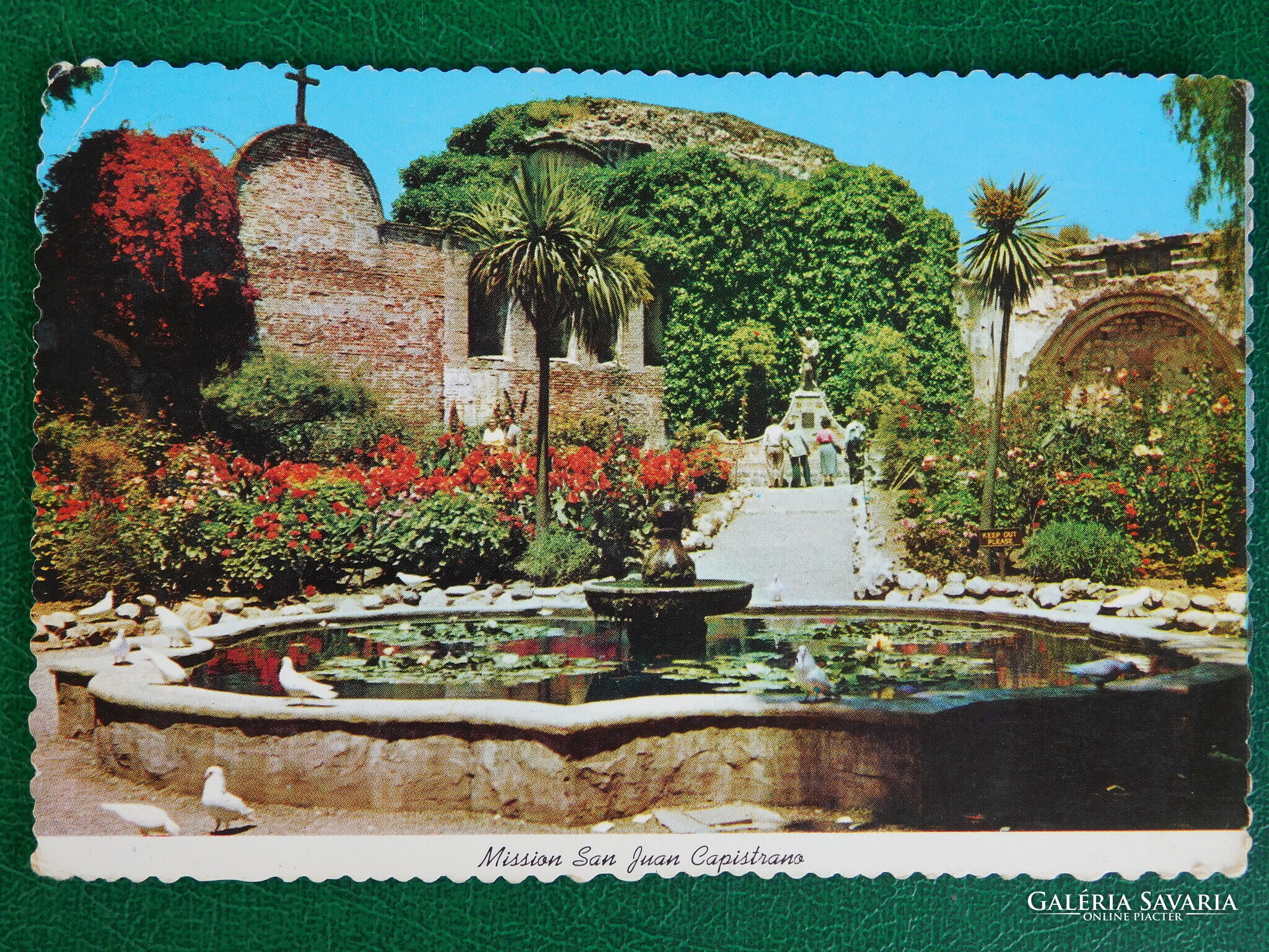 Képeslap USA 1978. üdvözlet Kaliforniából, San Juan Capistrano misszió ...