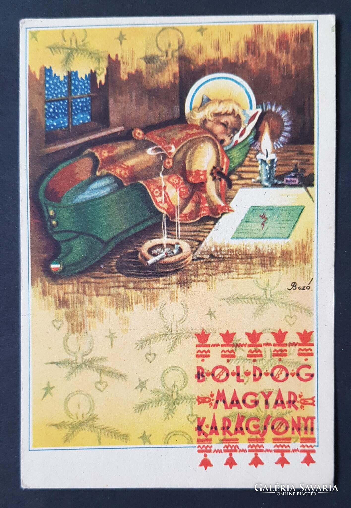 Boldog Magyar Karácsonyt képeslap Bozó - Gyűjtemény | Galéria Savaria ...