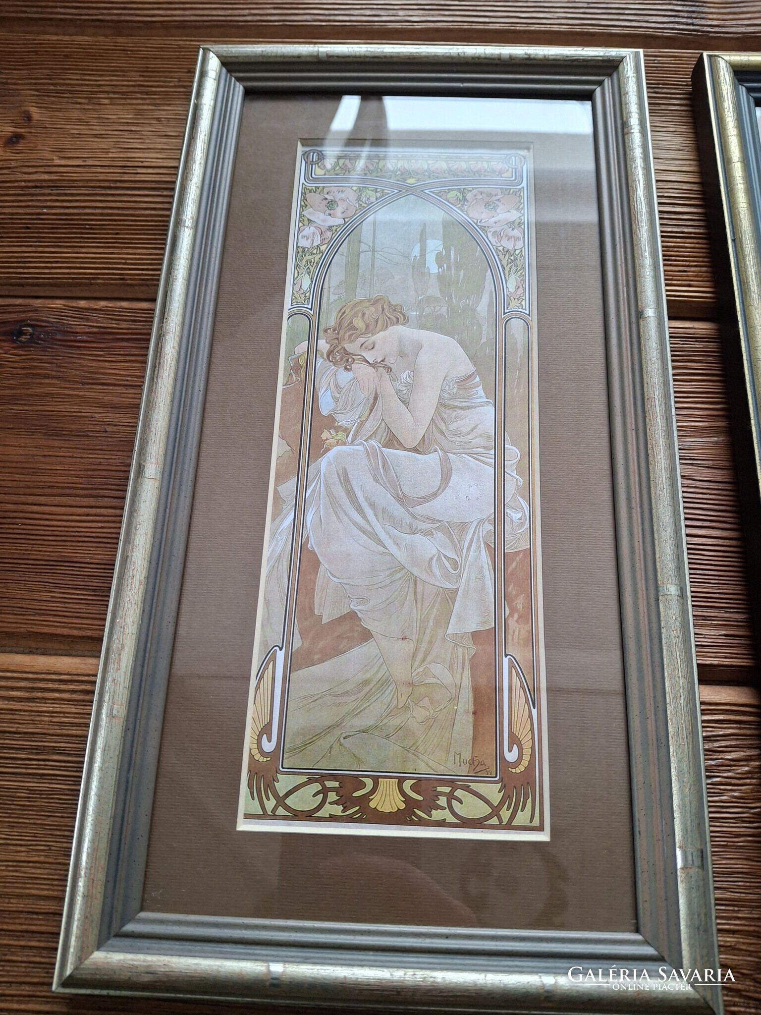 Alfonz Mucha szecessziós képek, Éjszakai pihenés, Esti merengés ...