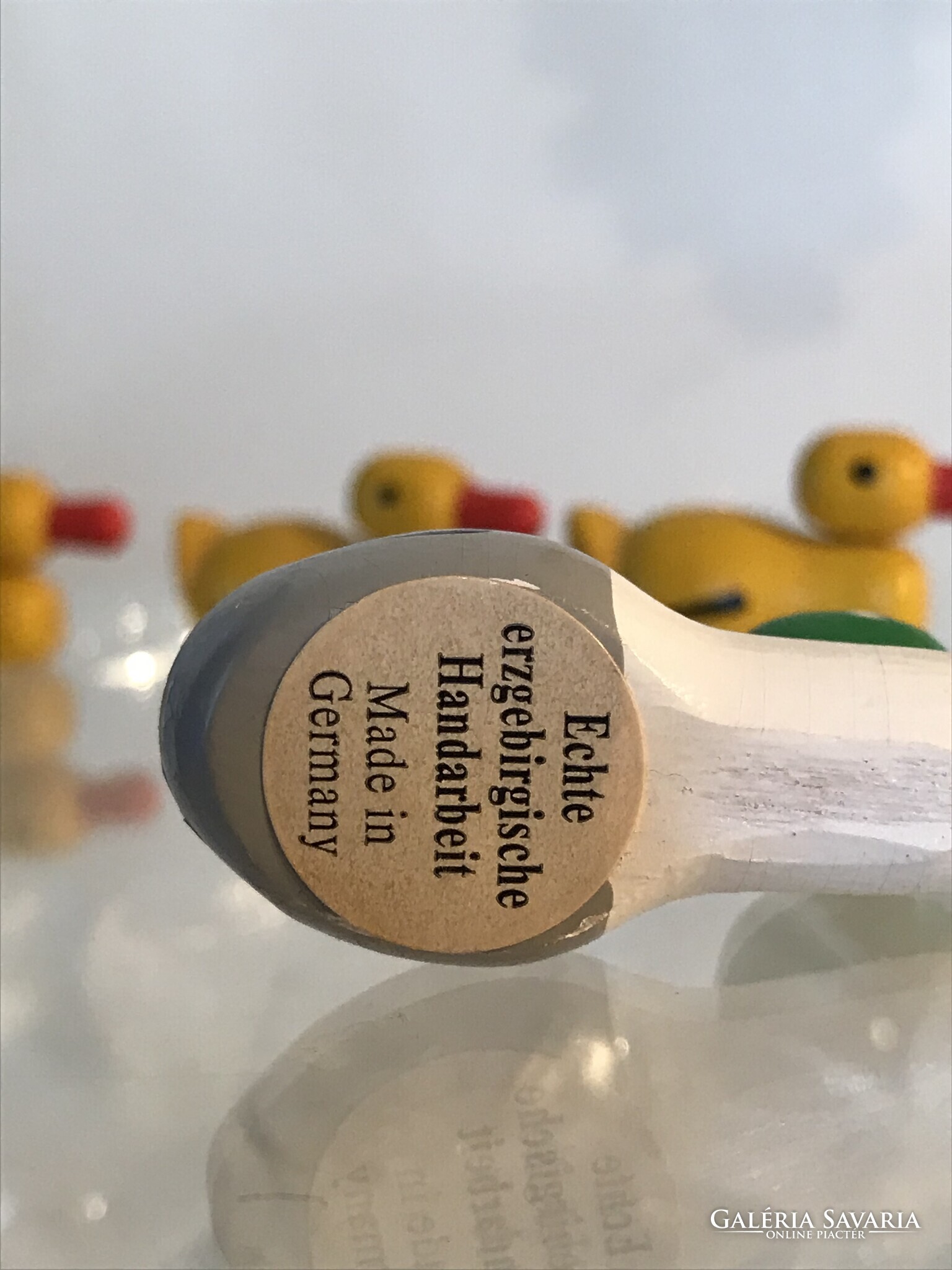 MINIATŰR - 4 db - FA - KACSÁK - 4,5 x 2 cm - 3 x 1,5 cm - OSZTRÁK ...