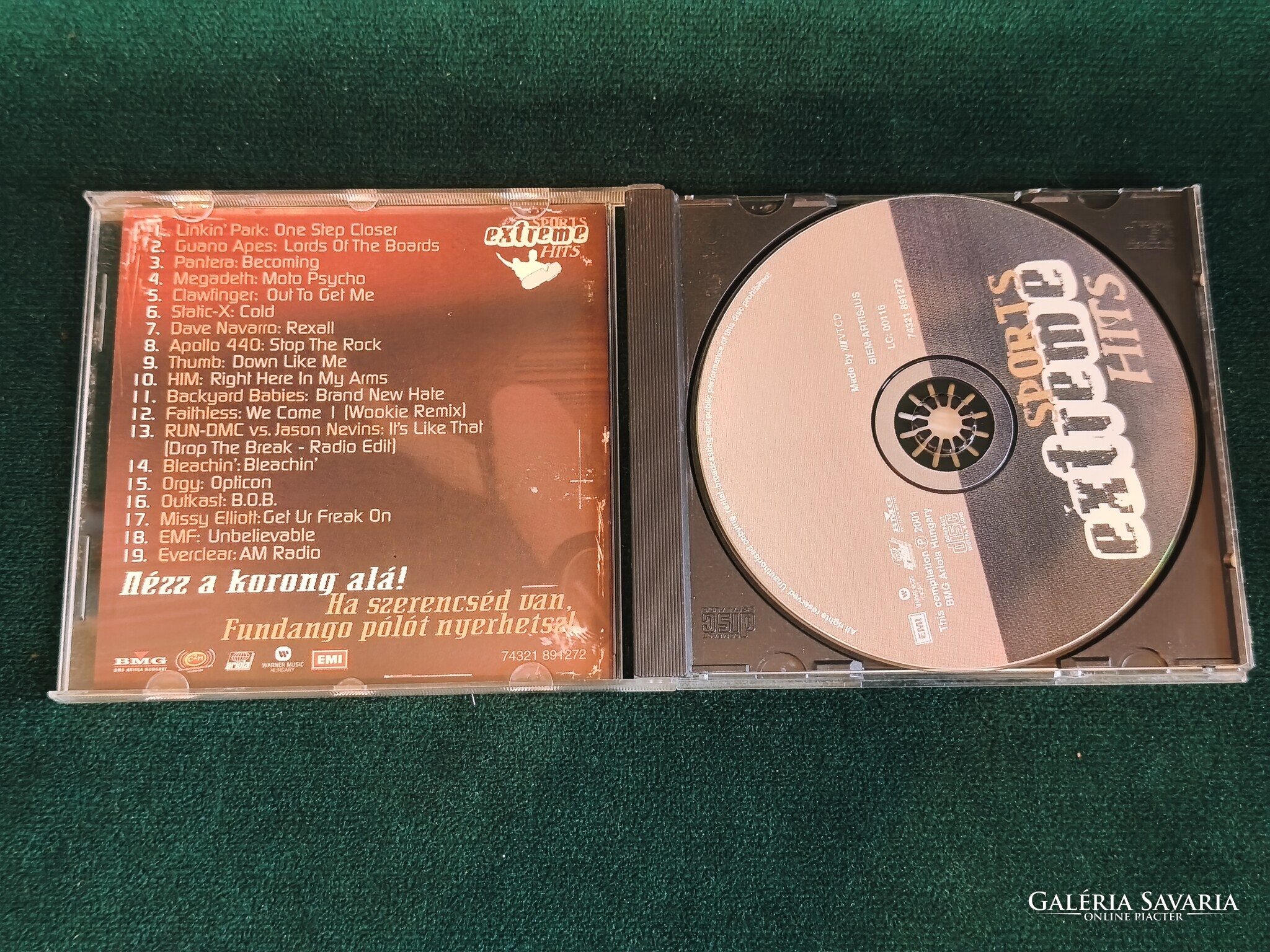 Sports Extreme Hits (2001) - Nu Metal / Rock válogatás CD - Linkin Park, Pantera, HIM - Zene ...