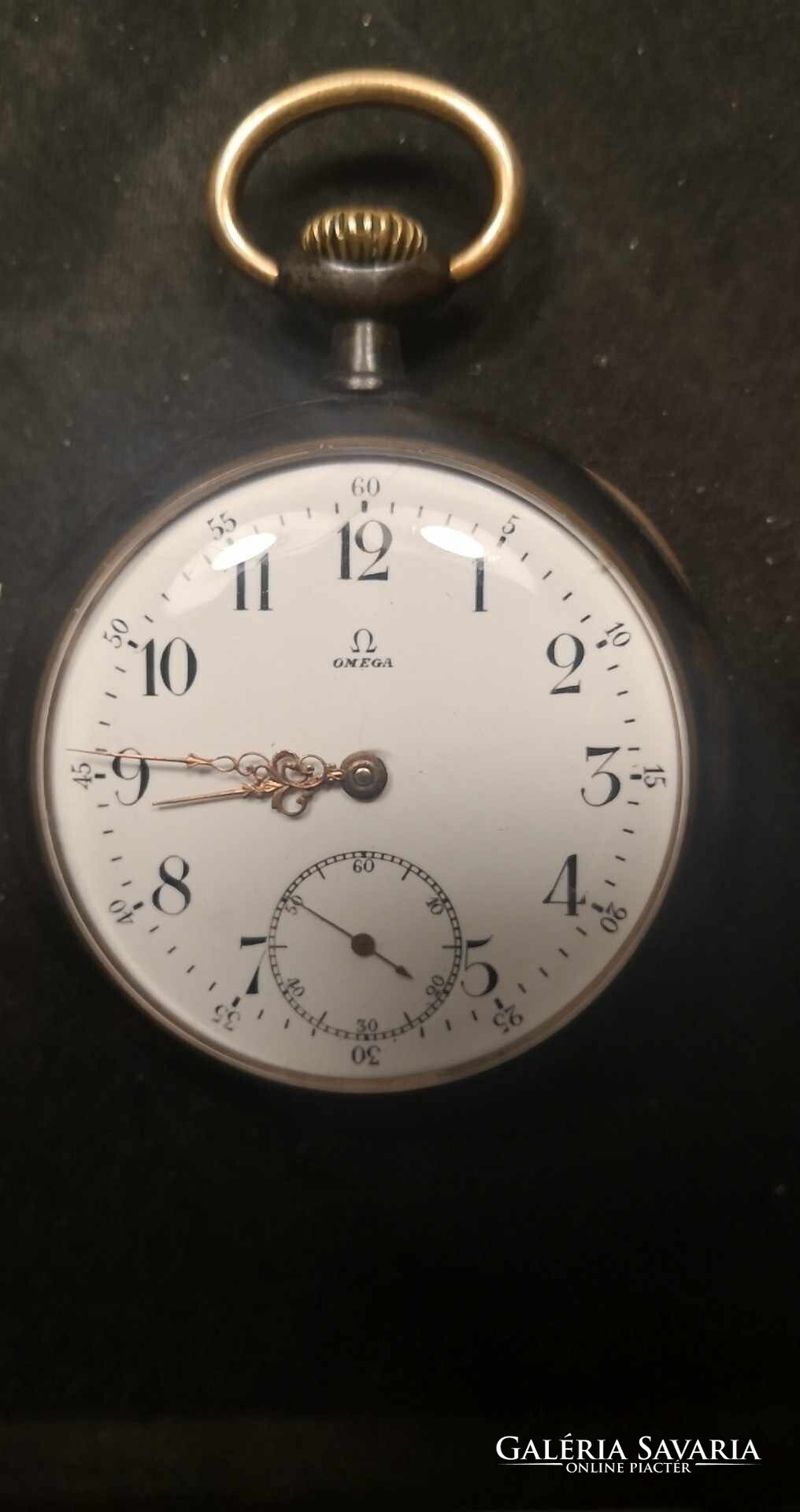 Omega Watch & Co. Cal.18 Fegyverfém zsebóra.1900 –as évekből. Működési ...