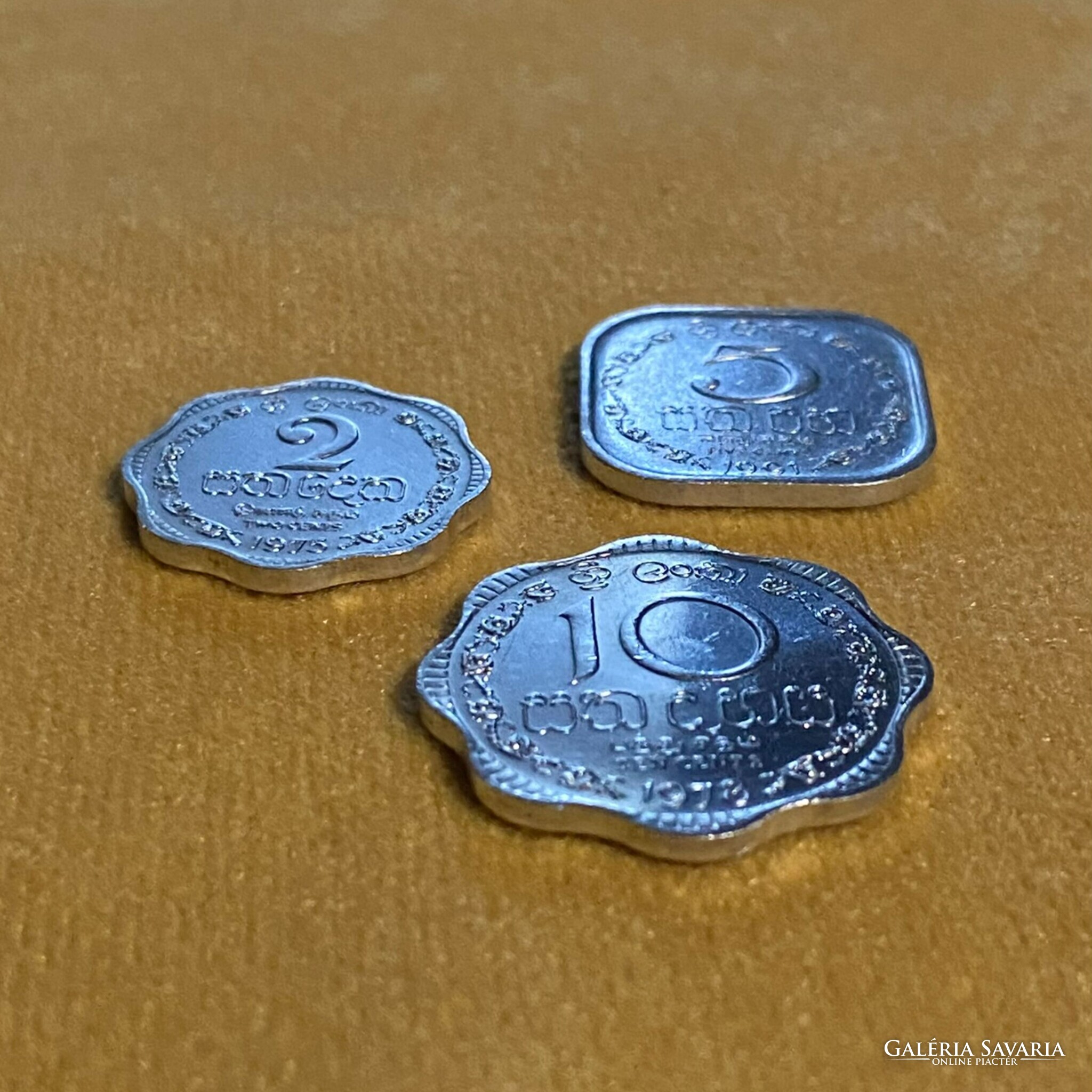 Sri Lanka - 2, 5, 10 cents - 1975, 1991, 1978 coin - Numizmatika, Pénz ...