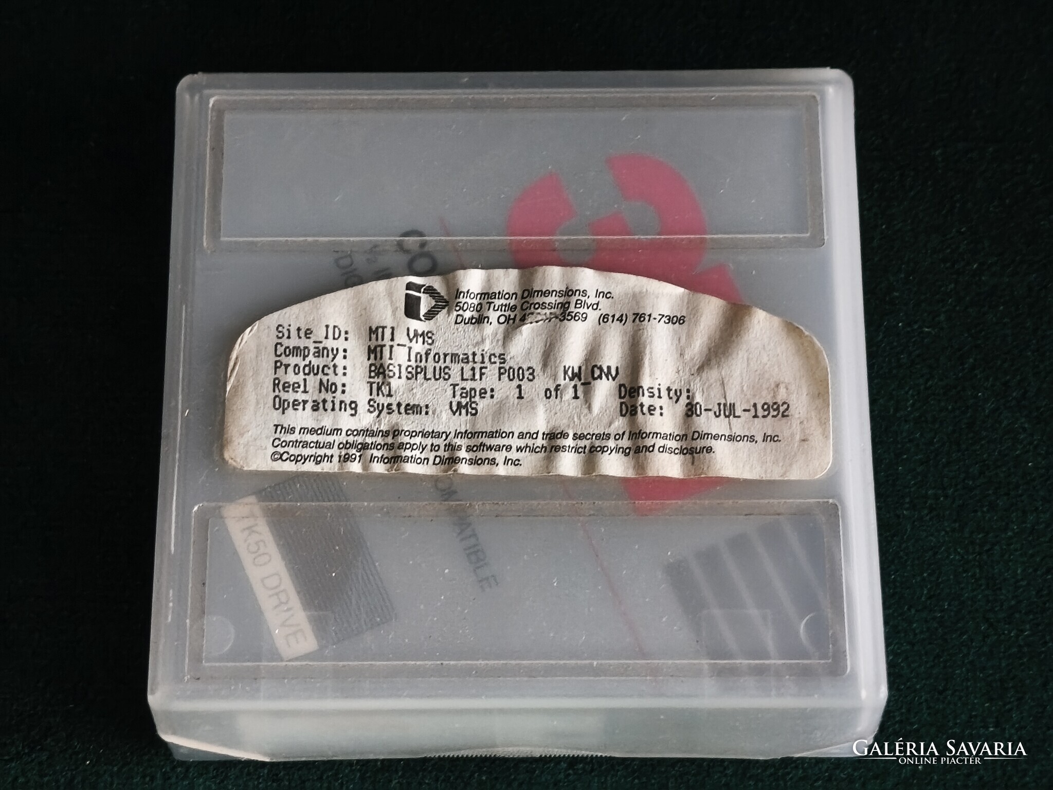 3M CompacTape (TK50) Szerver Szalag – 1992-es – Ritka Informatika ...