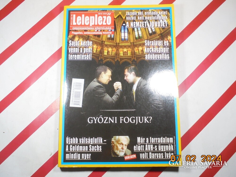 Régi retro újság - Leleplező - Országkrónika Könyvújság - 2010. XII/2 ...