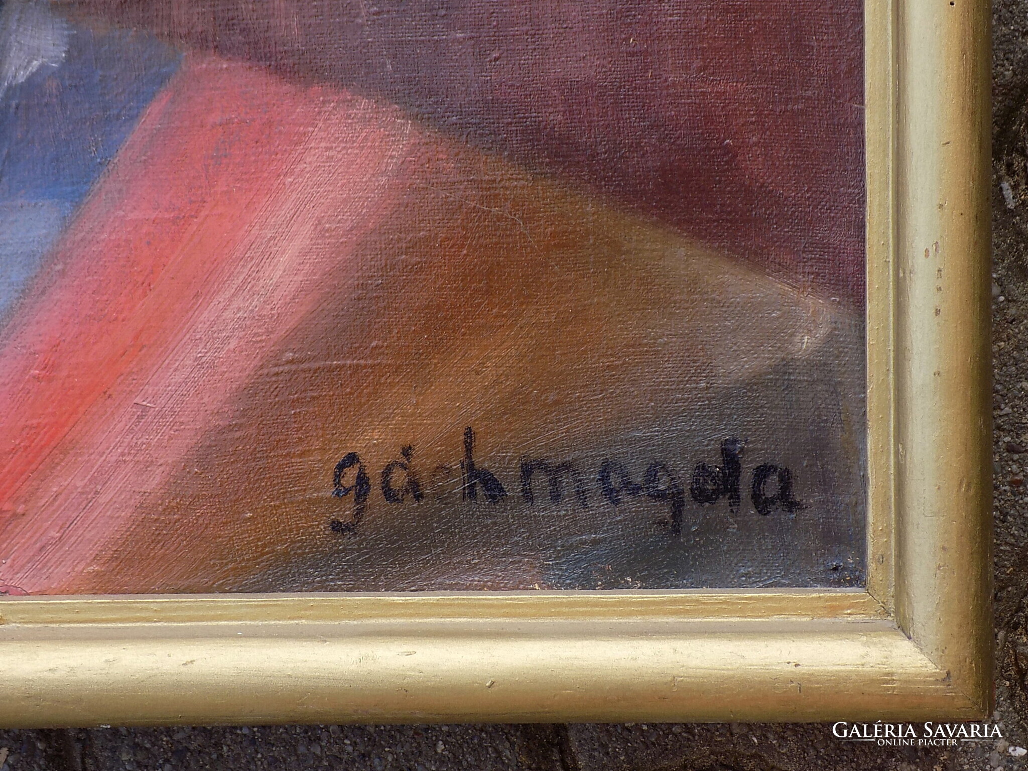 Gách Magda 20-ik százag eleje Garantáltan eredeti SZÁMLÁVAL - Festmény ...