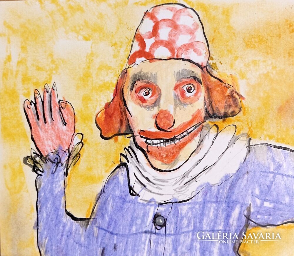 Für Emil: Nehéz idők vigasza a házi Harlekin - eredeti grafika 2025-ből ...